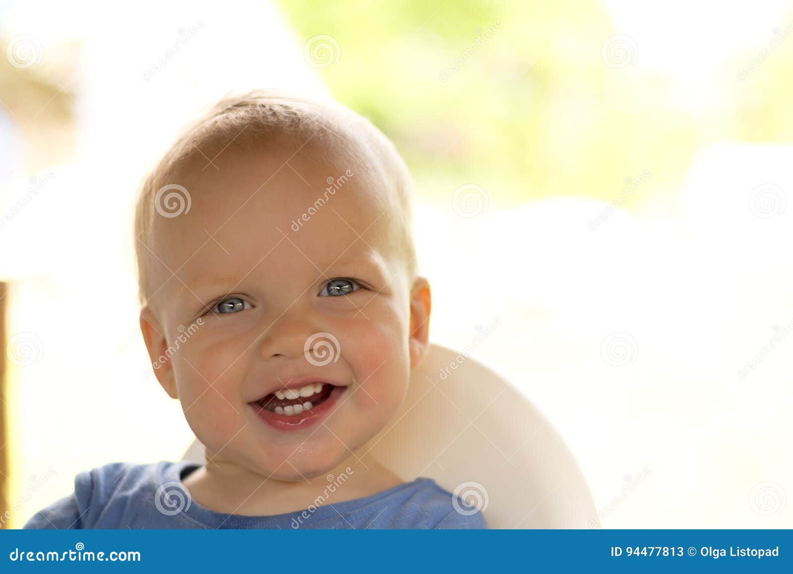 Smiling Baby With Teeth