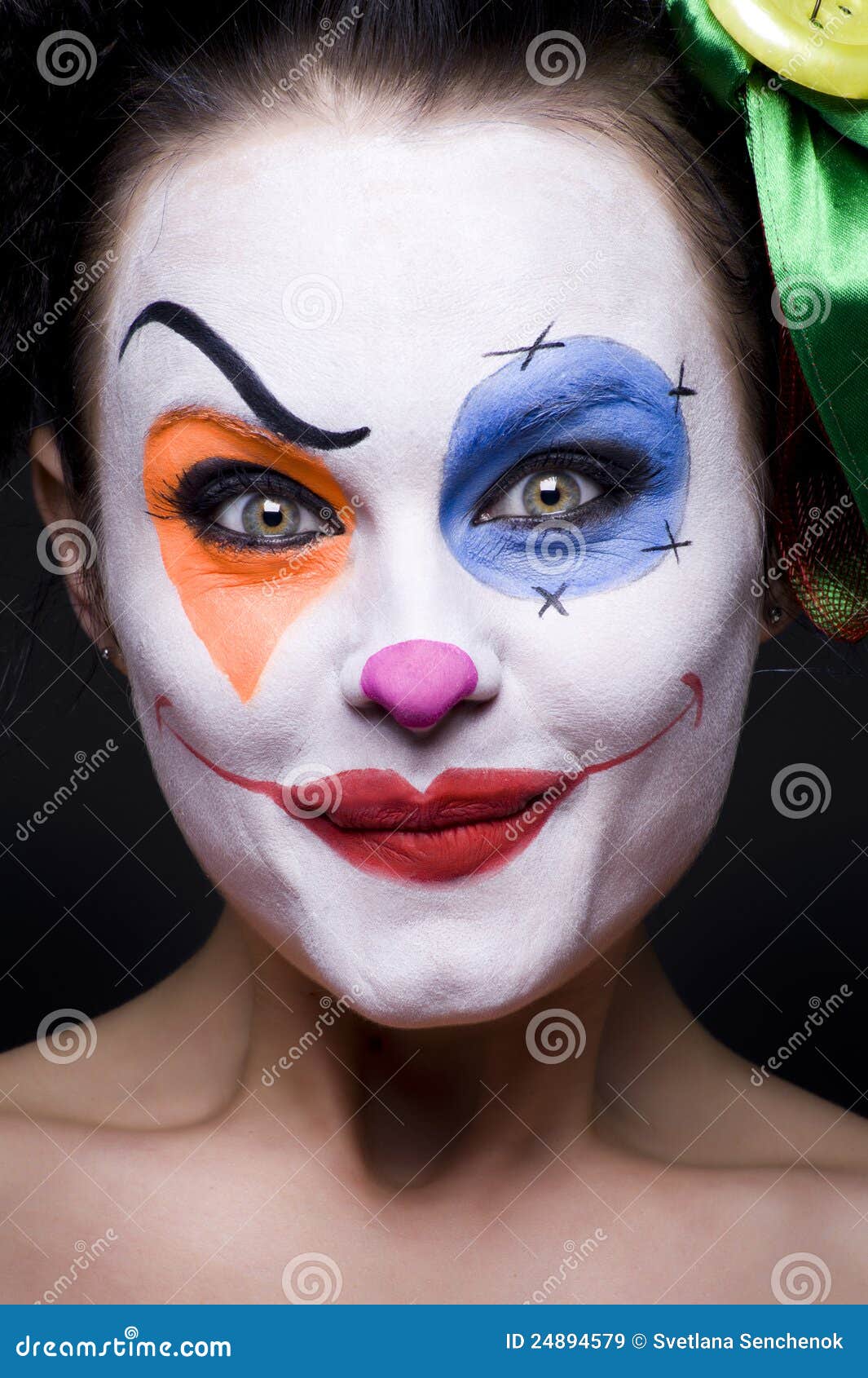 Cute smiling clown stock image. Image of dressed, expression - 24894579