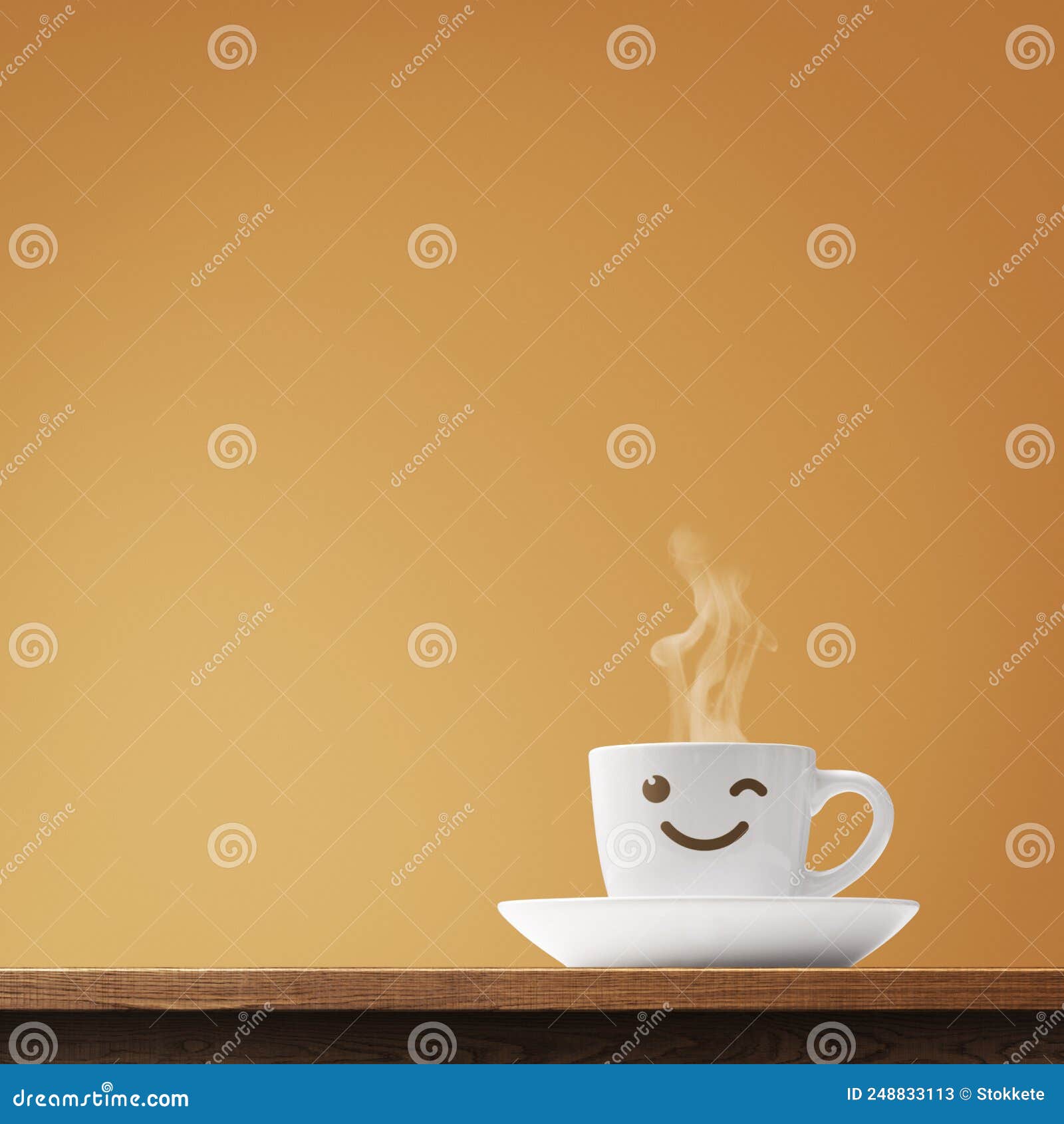 Cute Smiling Coffee Cup Character Stock Image - Image of happy, enjoy ...