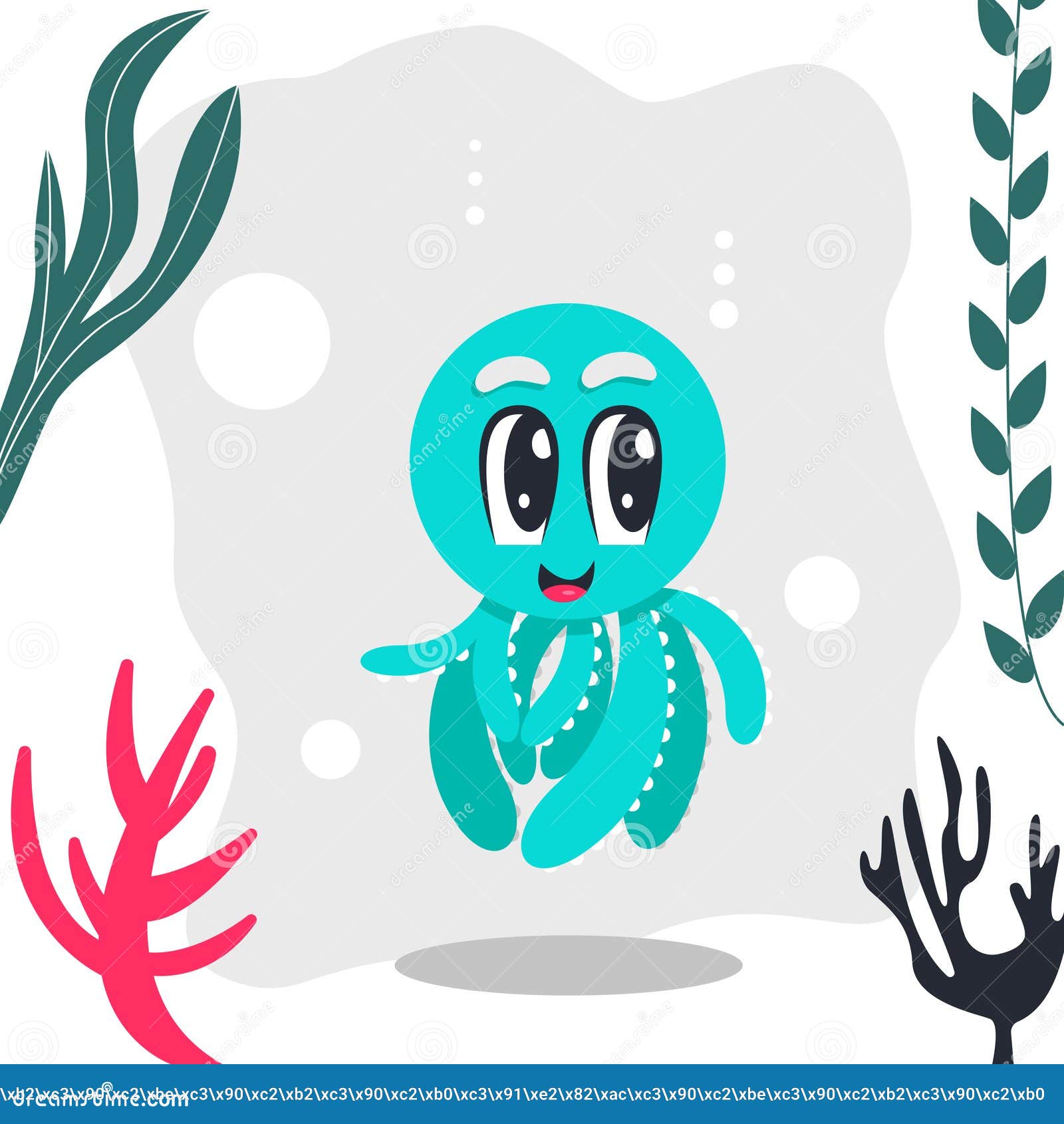 Friendly Octopus In An Office Chair Orchestrating A Tight Schedule With ...