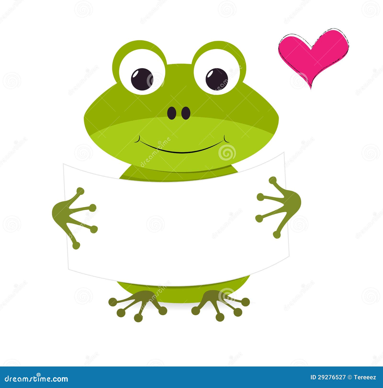 3d Frog Holding Empty Sign Board Royalty-Free Cartoon | CartoonDealer ...