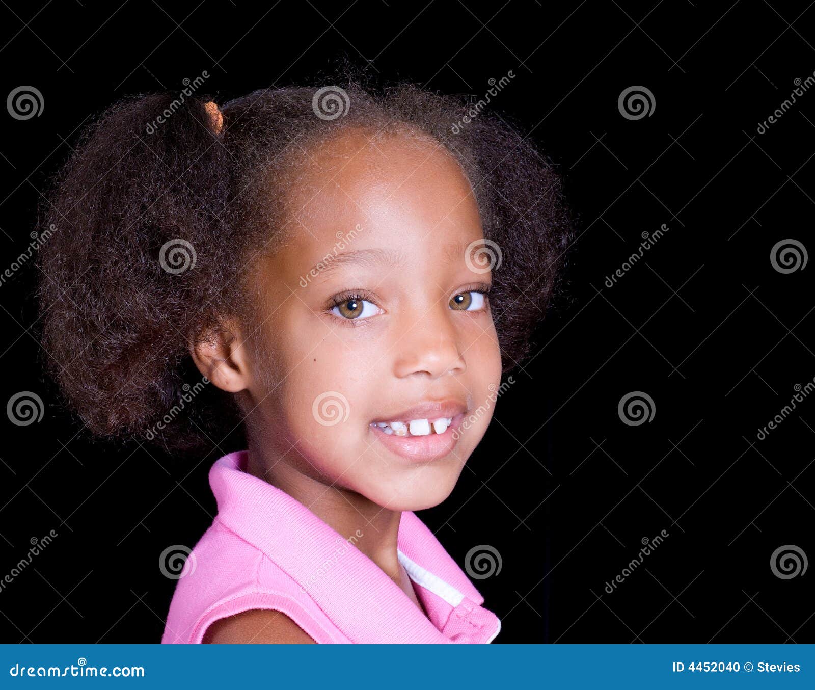 Cute Smiling Girl stock photo. Image of crooked, studio - 4452040