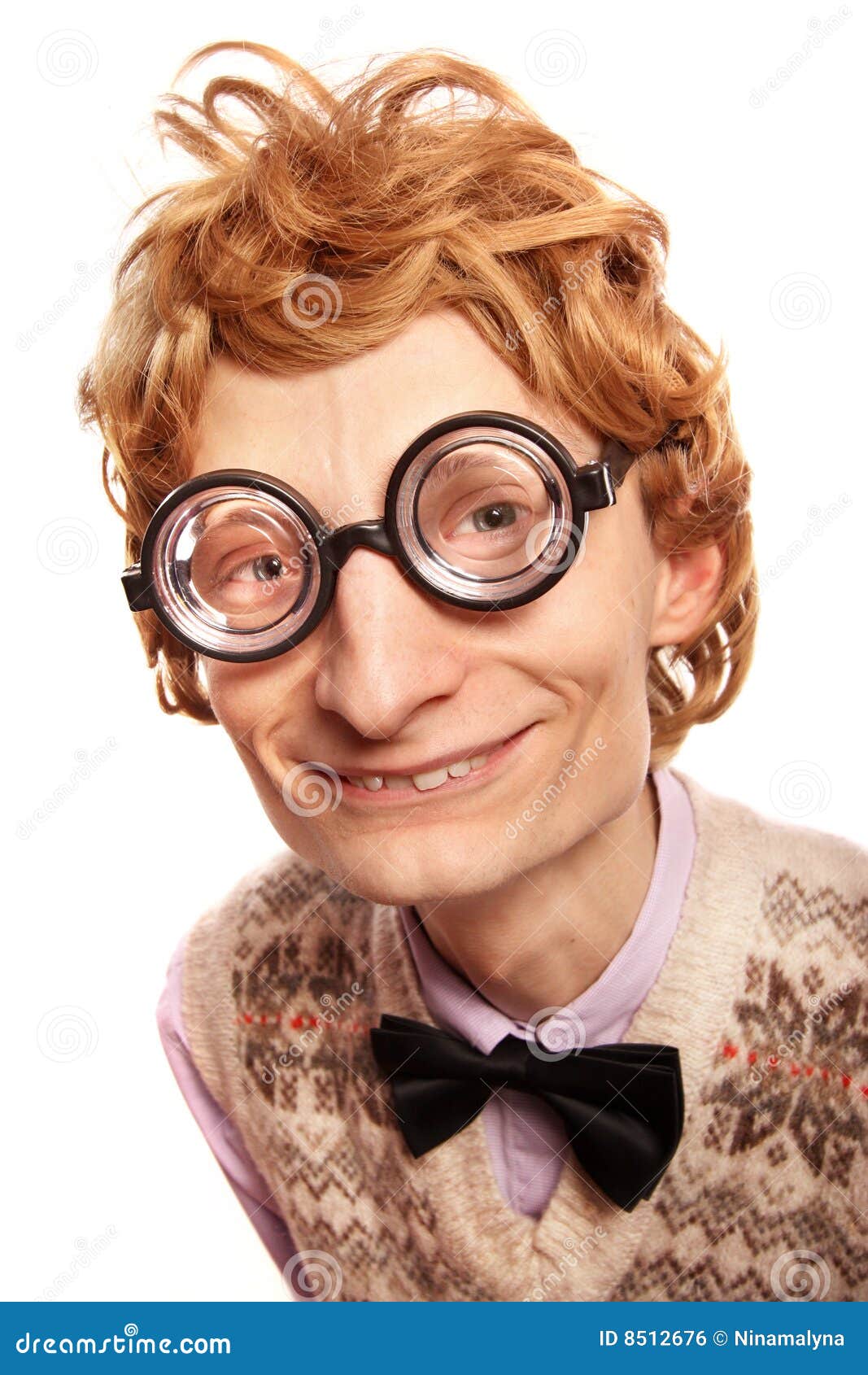 Cute smiling nerd stock photo. Image of humorous, humor - 8512676