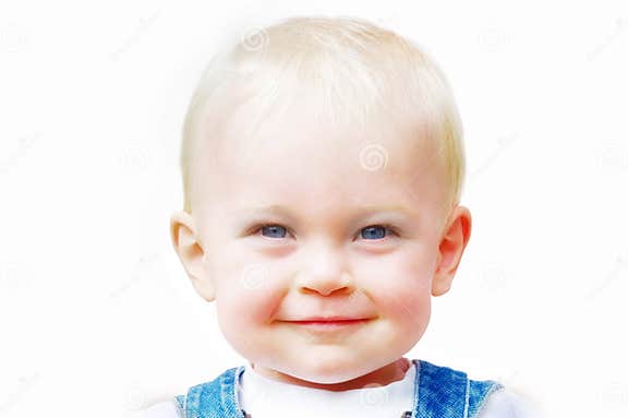 Cute smiling toddler stock image. Image of blond, bright - 8165327