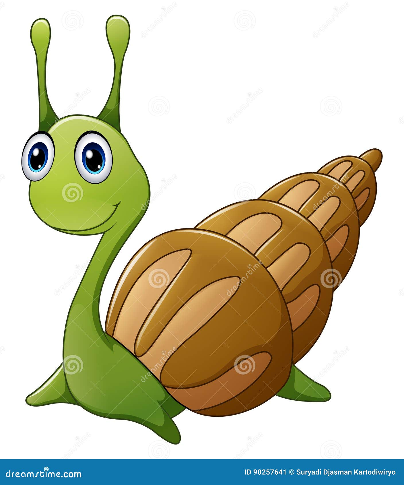 Cute snail cartoon stock vector. Illustration of eyes - 90257641