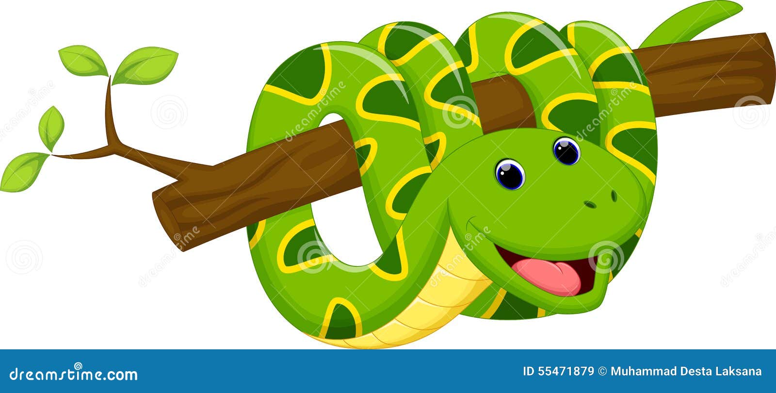 Cute Snake Cartoon Vector Illustration | CartoonDealer.com #33242894