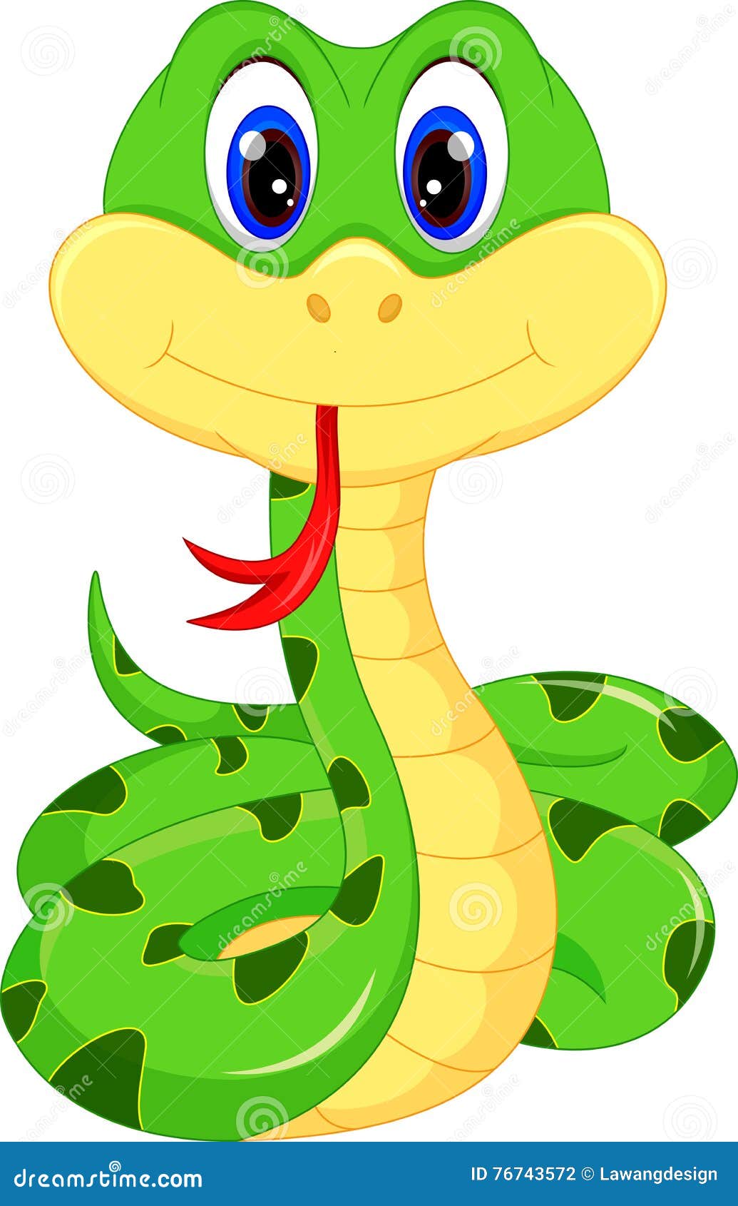 Cute Snake Cartoon Vector Illustration | CartoonDealer.com #33242894