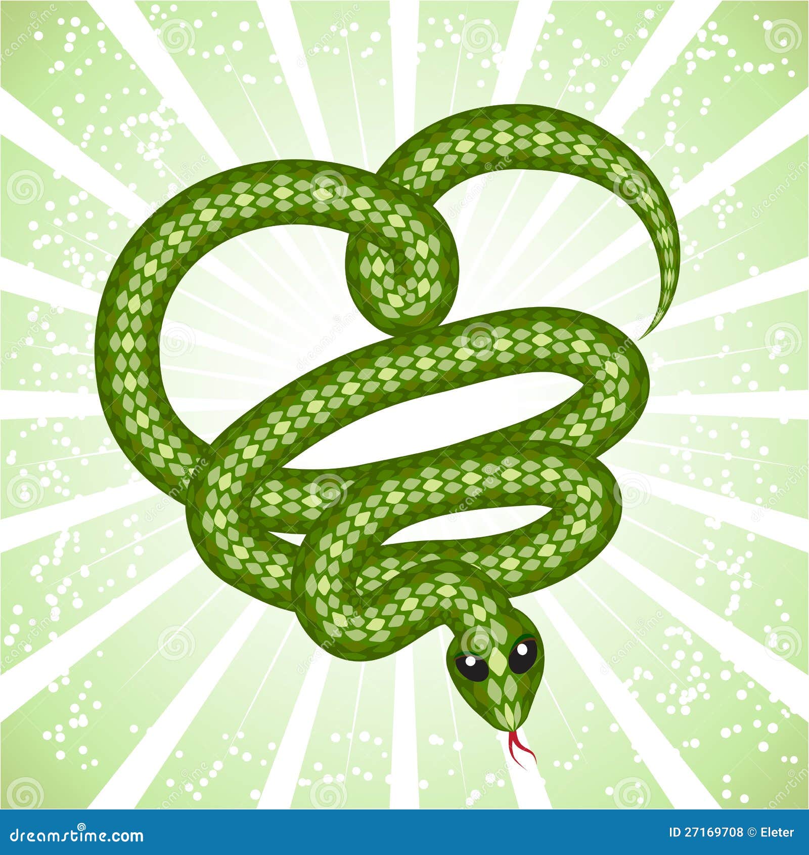 Cute Snake (symbol of 2013 Year) Stock Vector - Illustration of asian ...