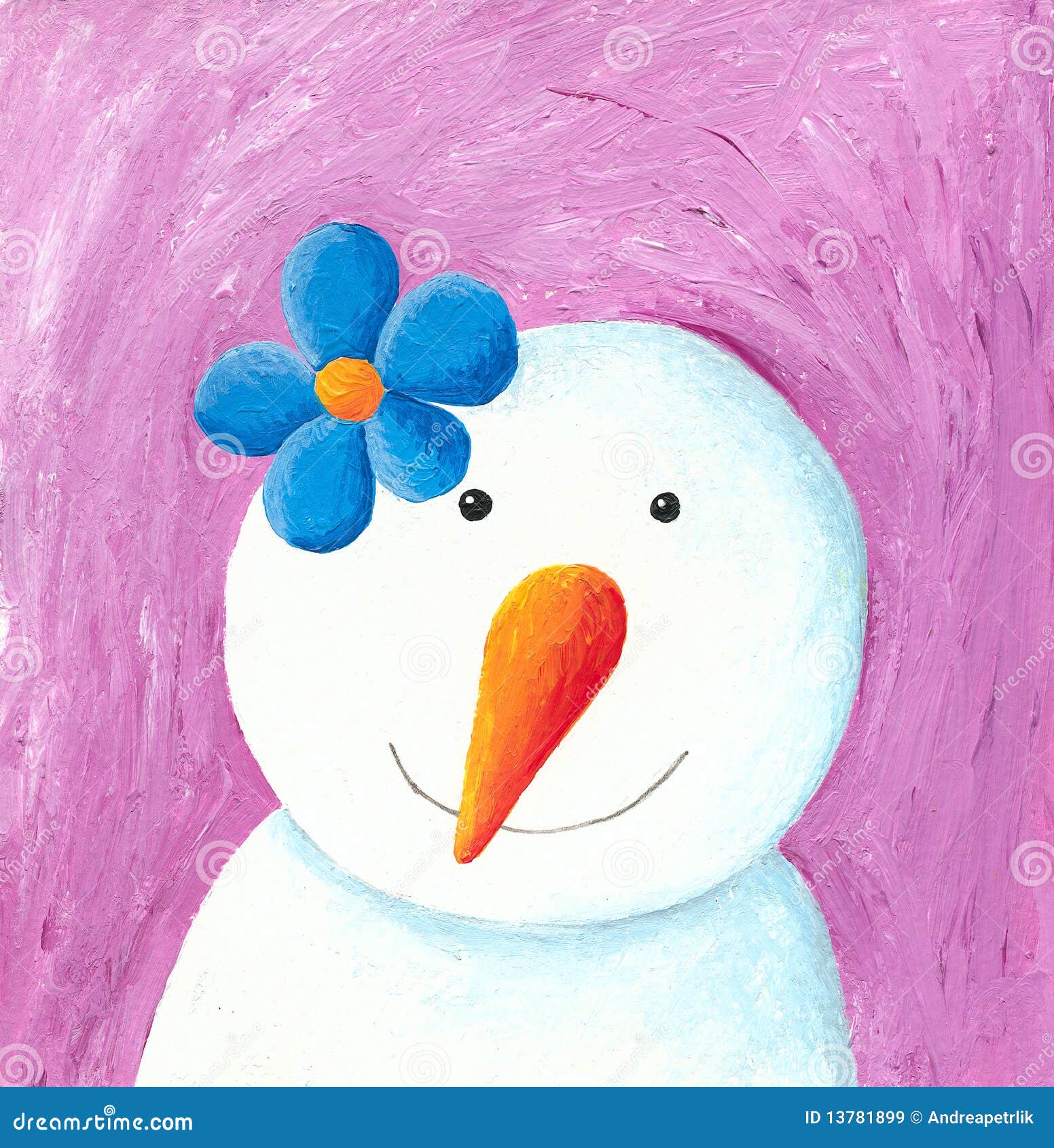 Cute Snowman Face Fall In Love - Vector. Snowman Head. Vector ...