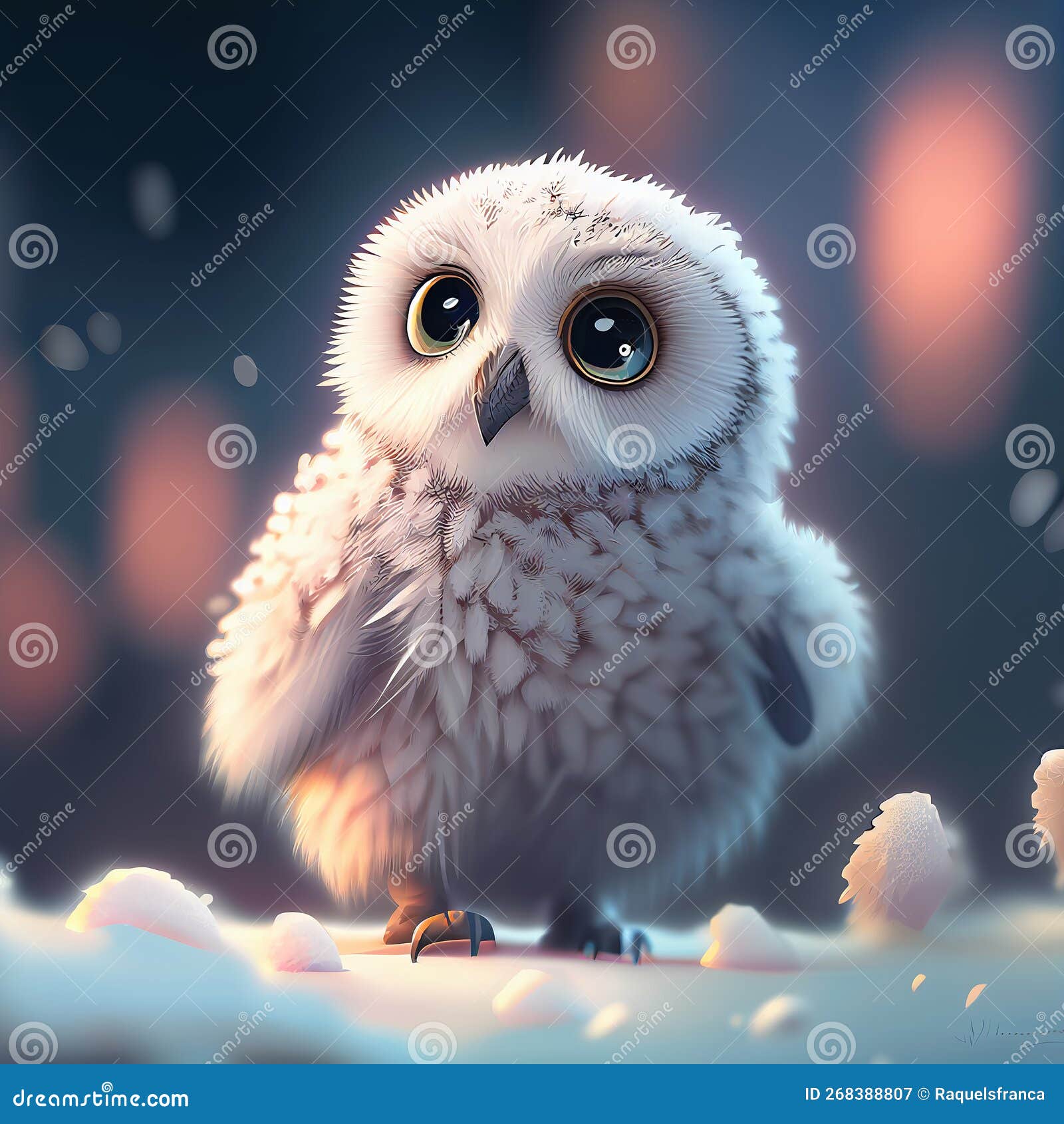 Cute Real Snowy Owls