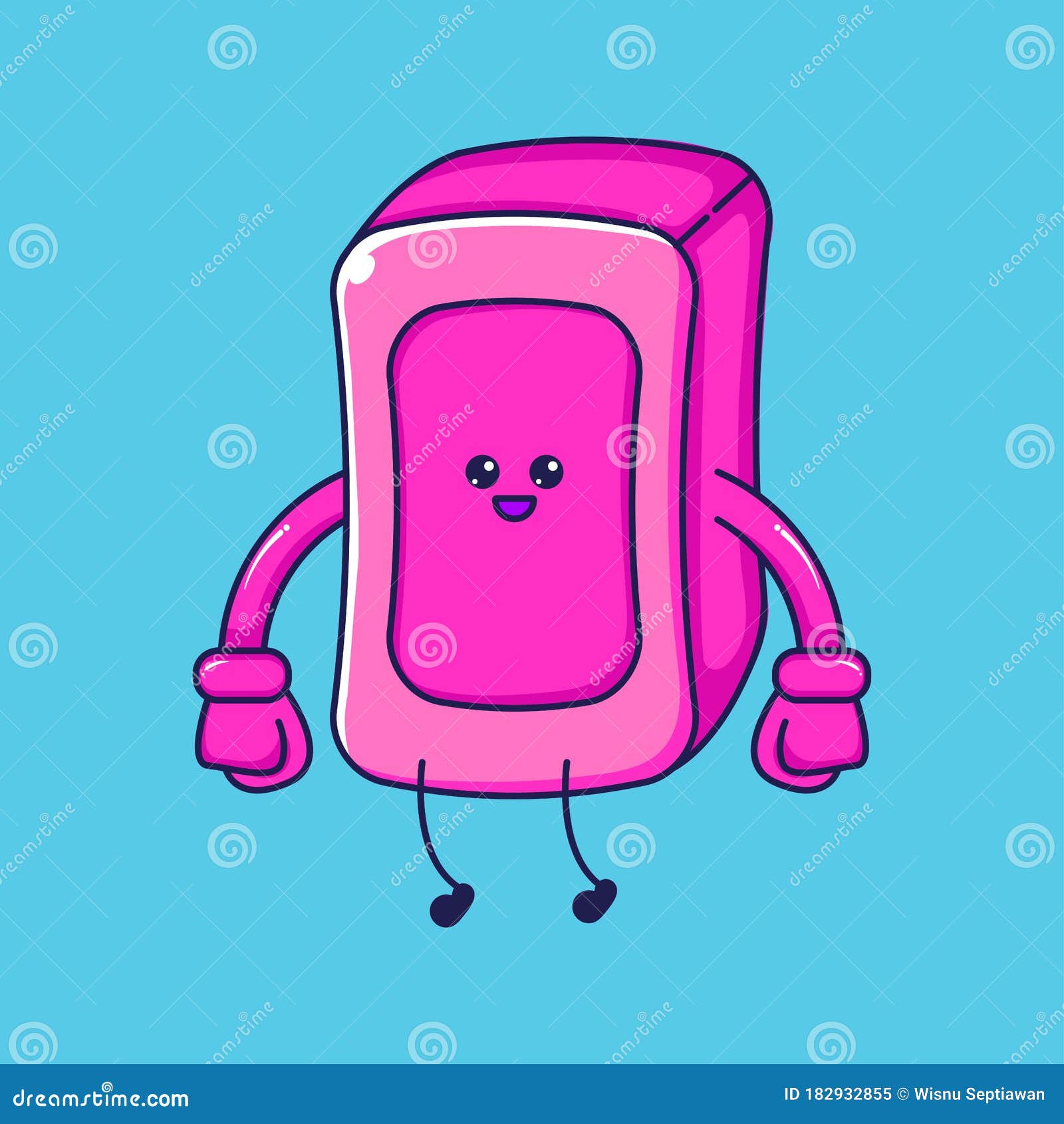 Illustration of Cute Red Soap Stock Vector - Illustration of child ...