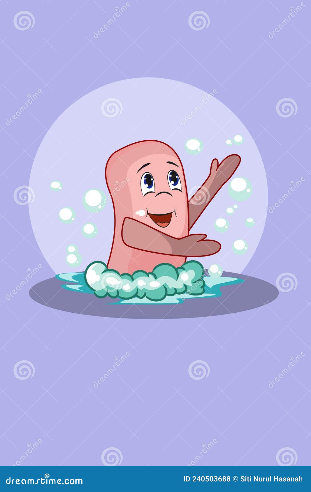 Cute Soap with Bubble Character Design Illustration Stock Vector ...