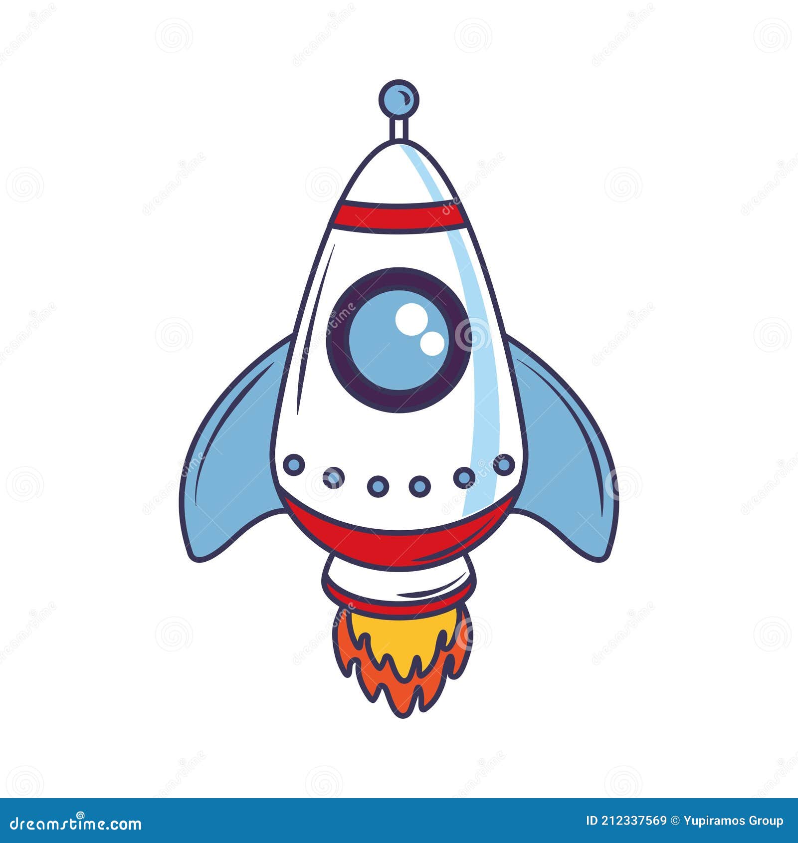 Cute space spaceship stock vector. Illustration of isolated - 212337569