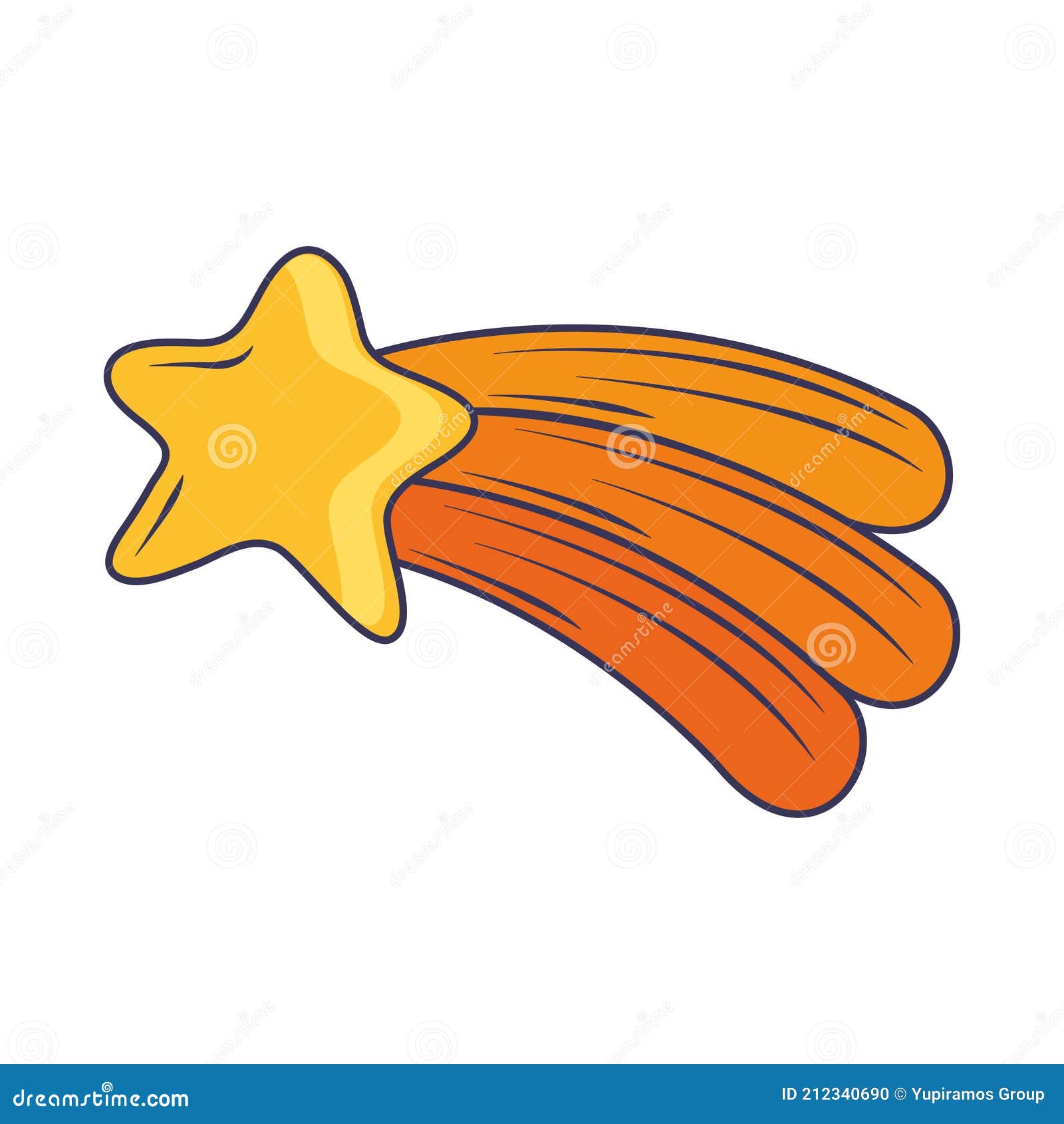 Cute space star stock vector. Illustration of vector - 212340690