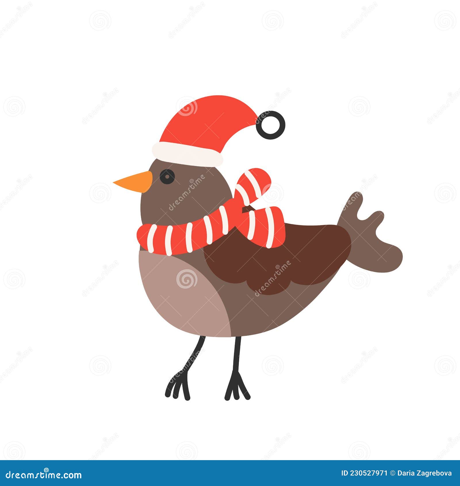 Cute Sparrow Comic Illustration | CartoonDealer.com #109817132