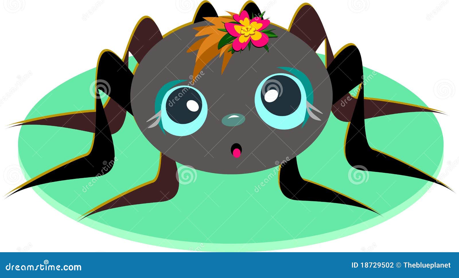 Cute Spider Baby stock vector. Illustration of sweet - 18729502