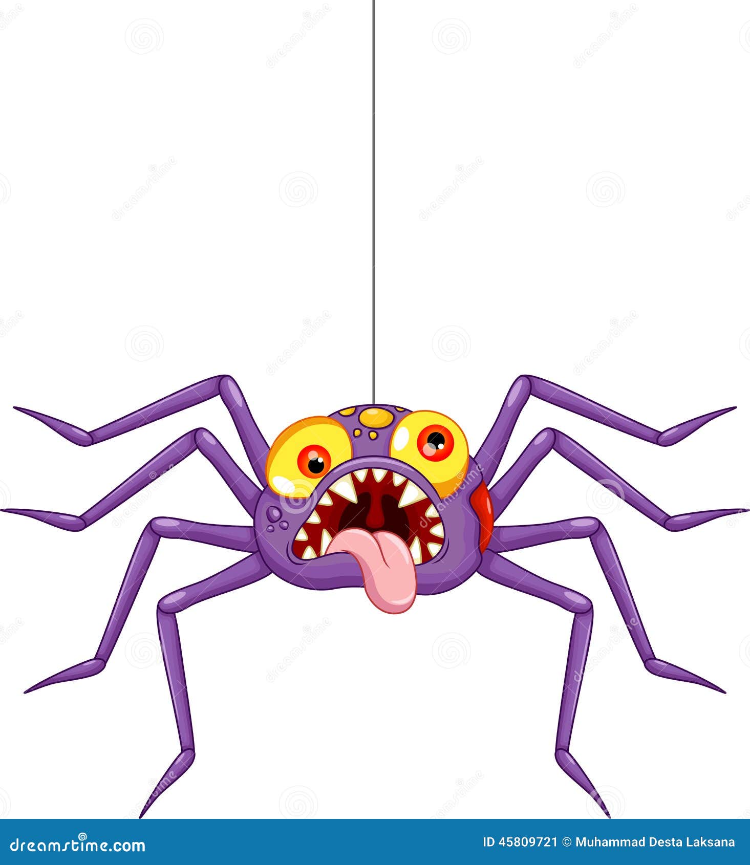 Spider Cartoon Mascot In Illustration | CartoonDealer.com #107835006