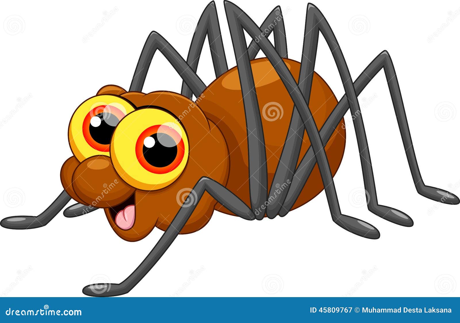 Cute Cartoon Spiders