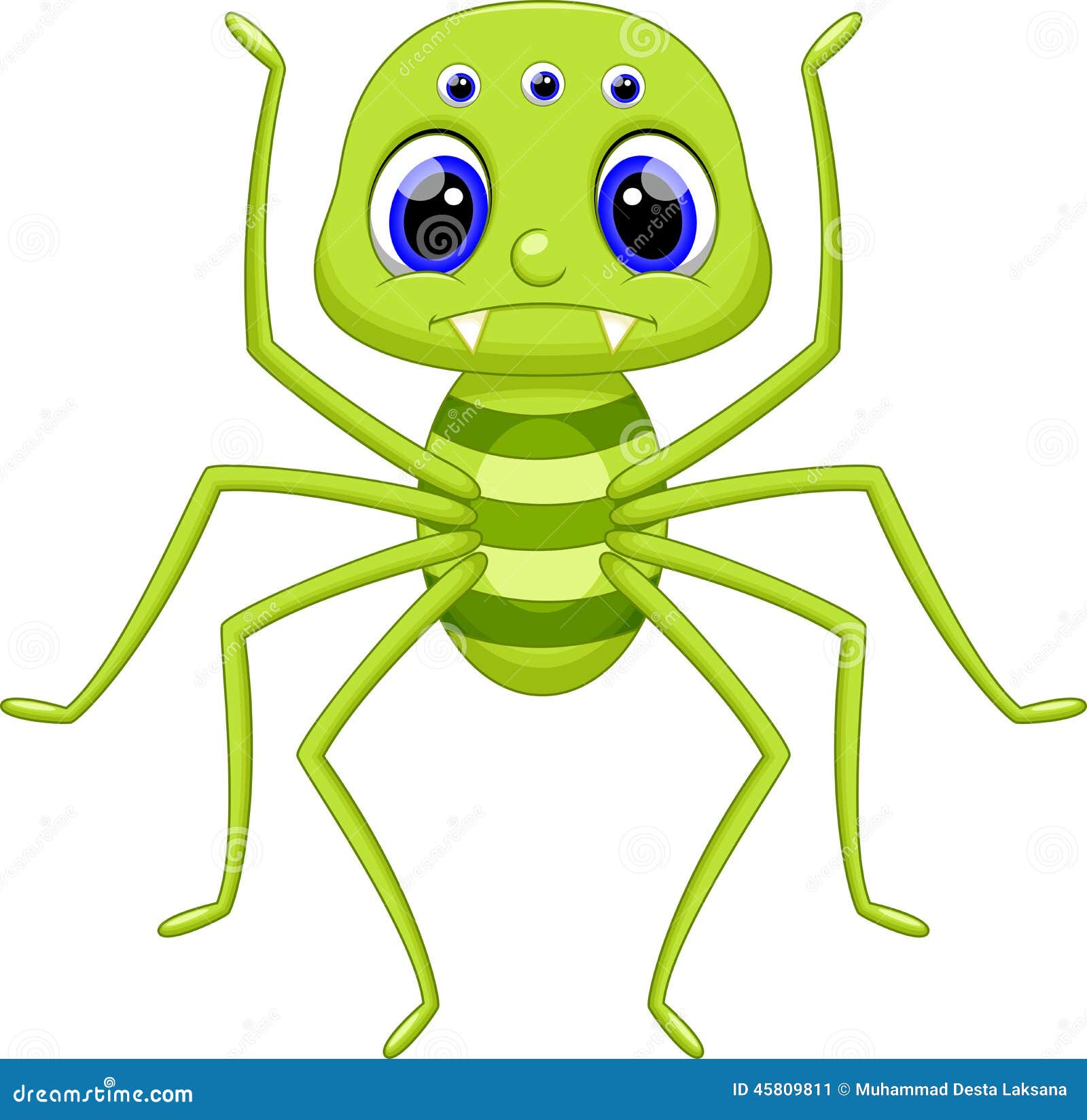Cute Spider Cartoon Stock Illustration - Image: 45809811