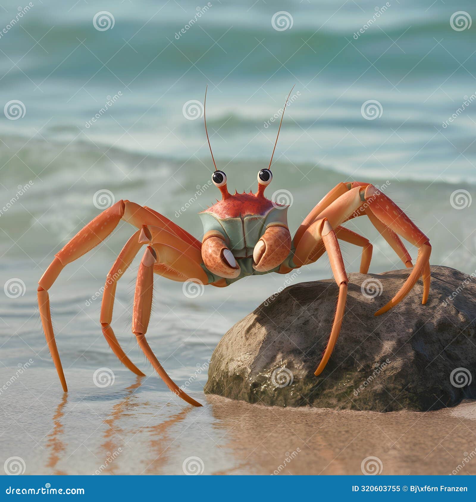 Cute Spider Crab stock illustration. Illustration of spider - 320603755