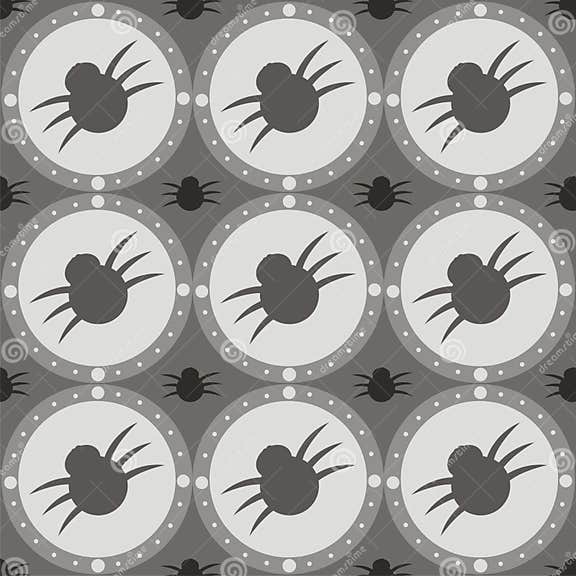 Cute spider pattern stock vector. Illustration of seamless - 15925459