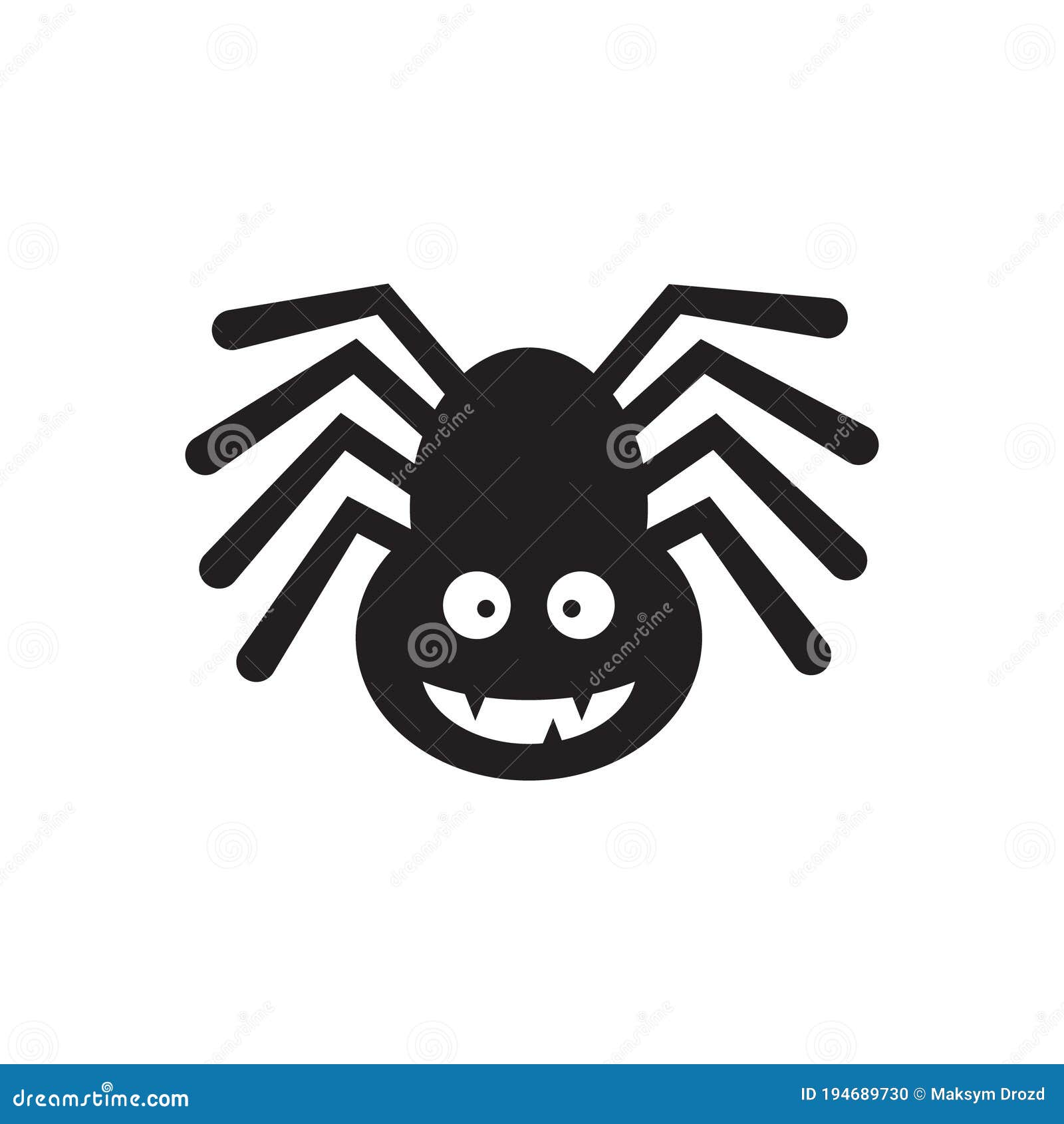Cute Spider Vector Isolated Stock Illustration - Illustration of little ...