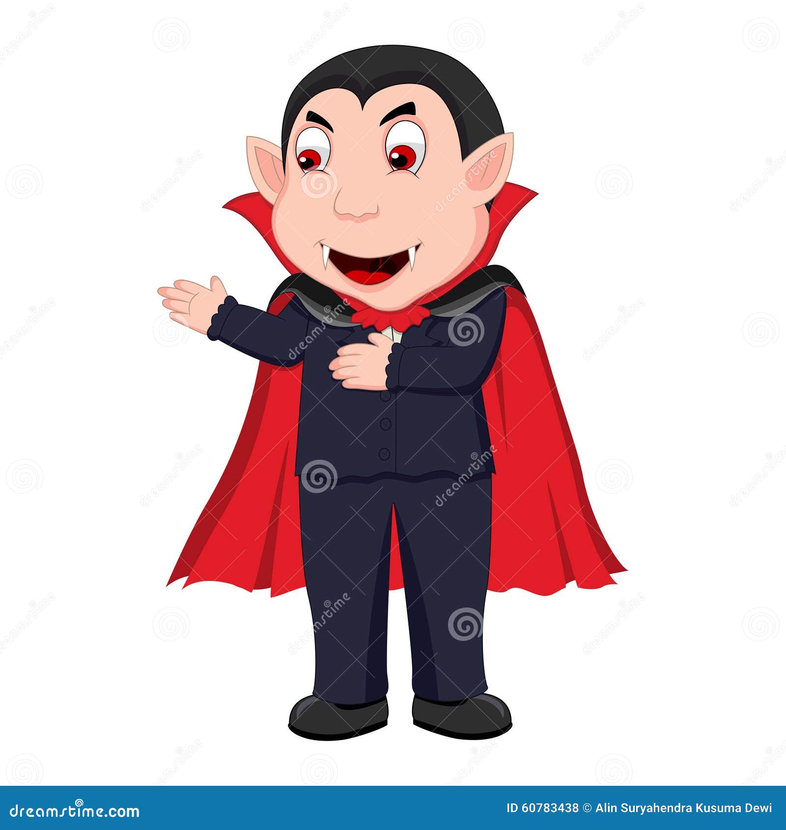 Cute Spooky Dracula Cartoon Stock Vector - Illustration of expression ...