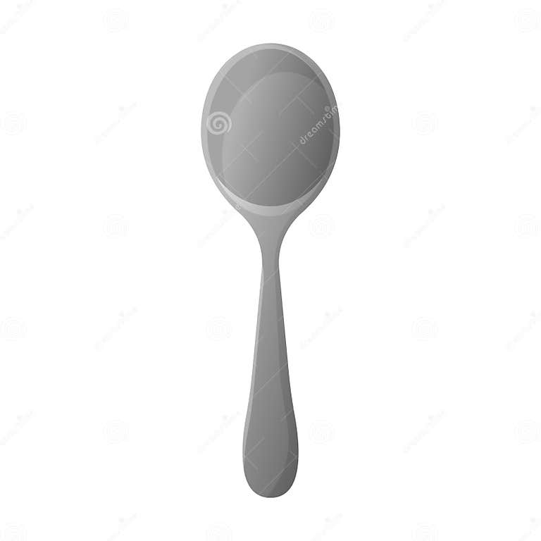 Cute Spoon Cartoon Vector Illustration Isolated Object Stock Vector ...