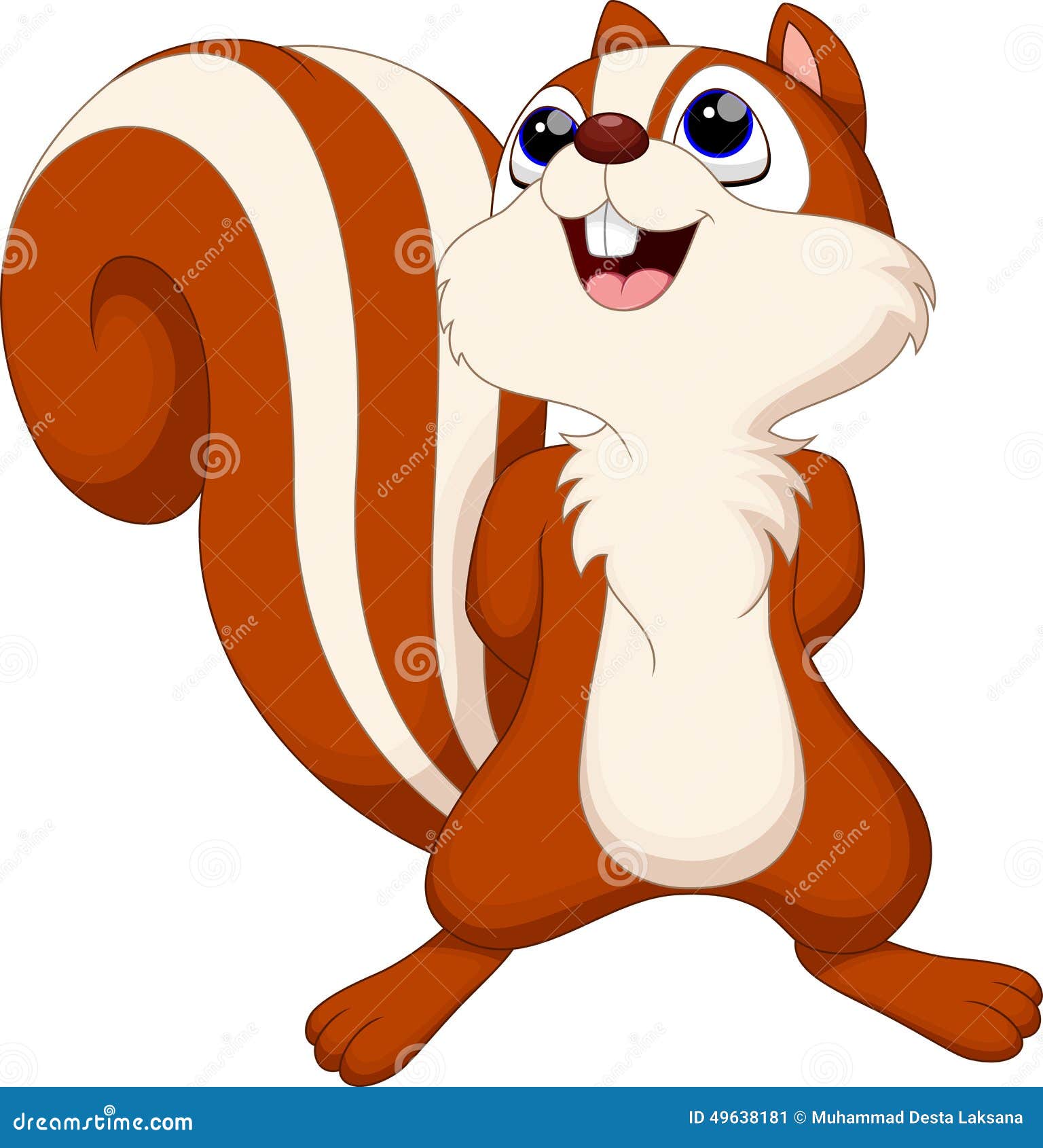 Squirrel Cartoon Colored Clipart Illustration | CartoonDealer.com ...