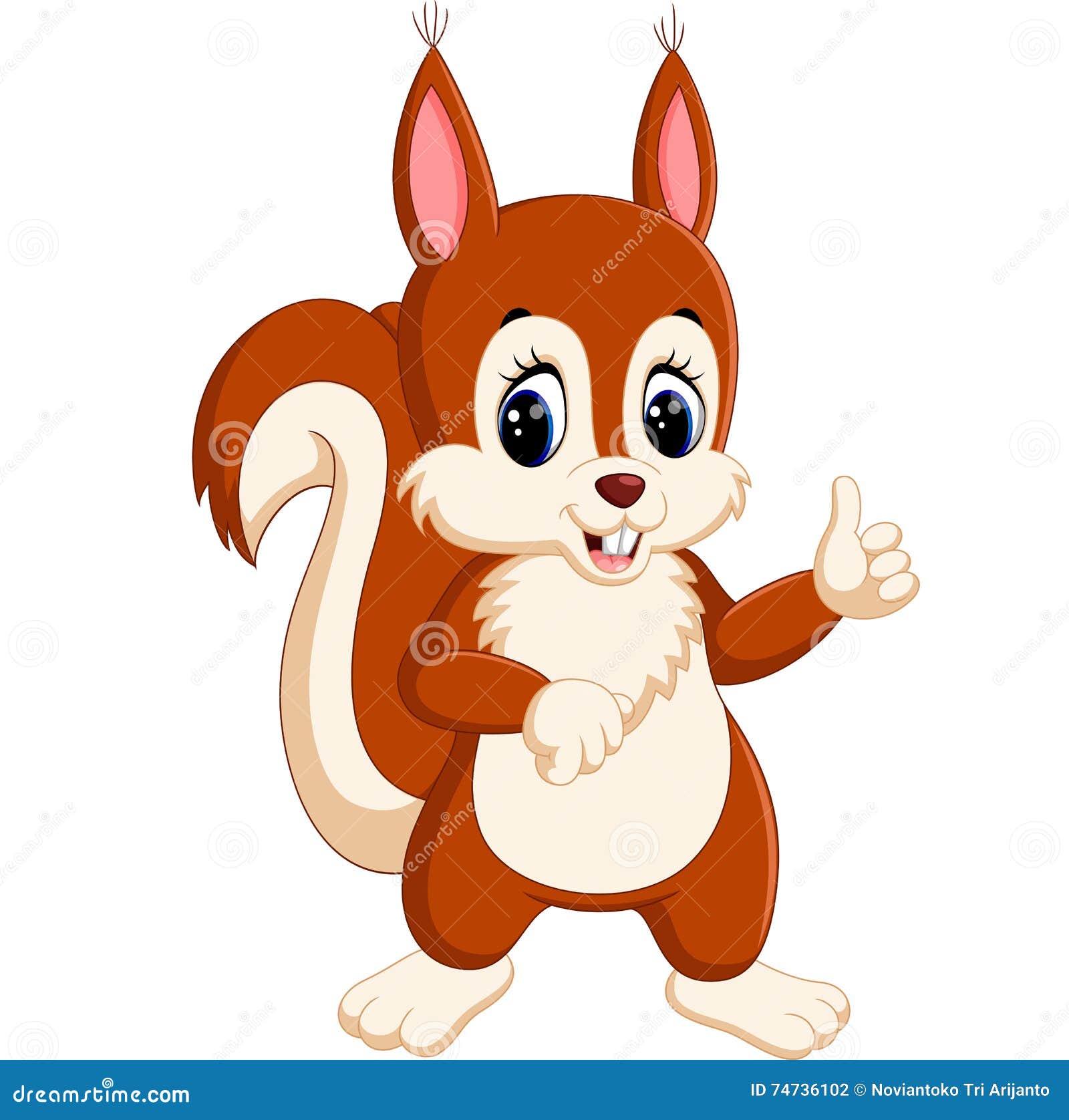Cute squirrel cartoon stock vector. Illustration of small - 74736102