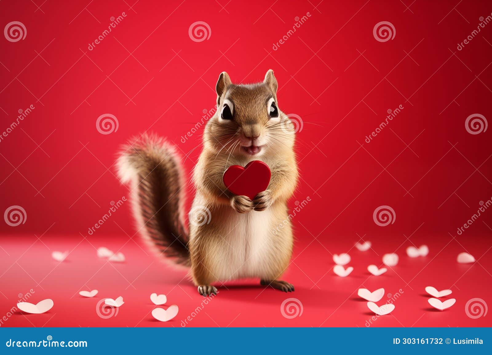 Cute squirrel couple stock illustration. Illustration of tail - 303161732