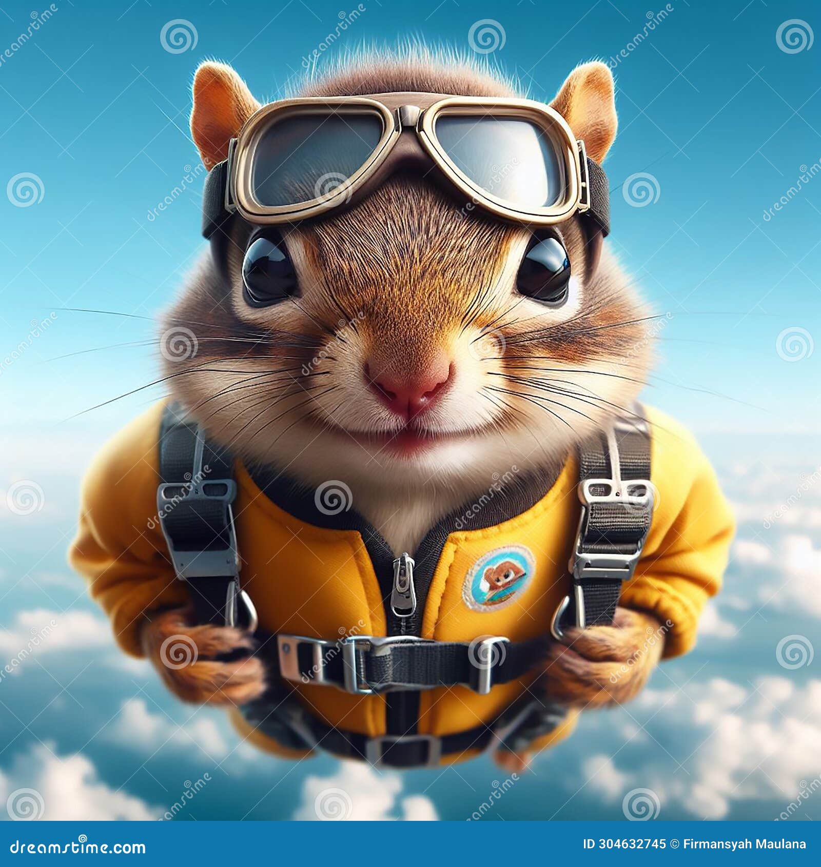Cute Squirrels that Exercise Free Fall Stock Image - Image of comics ...