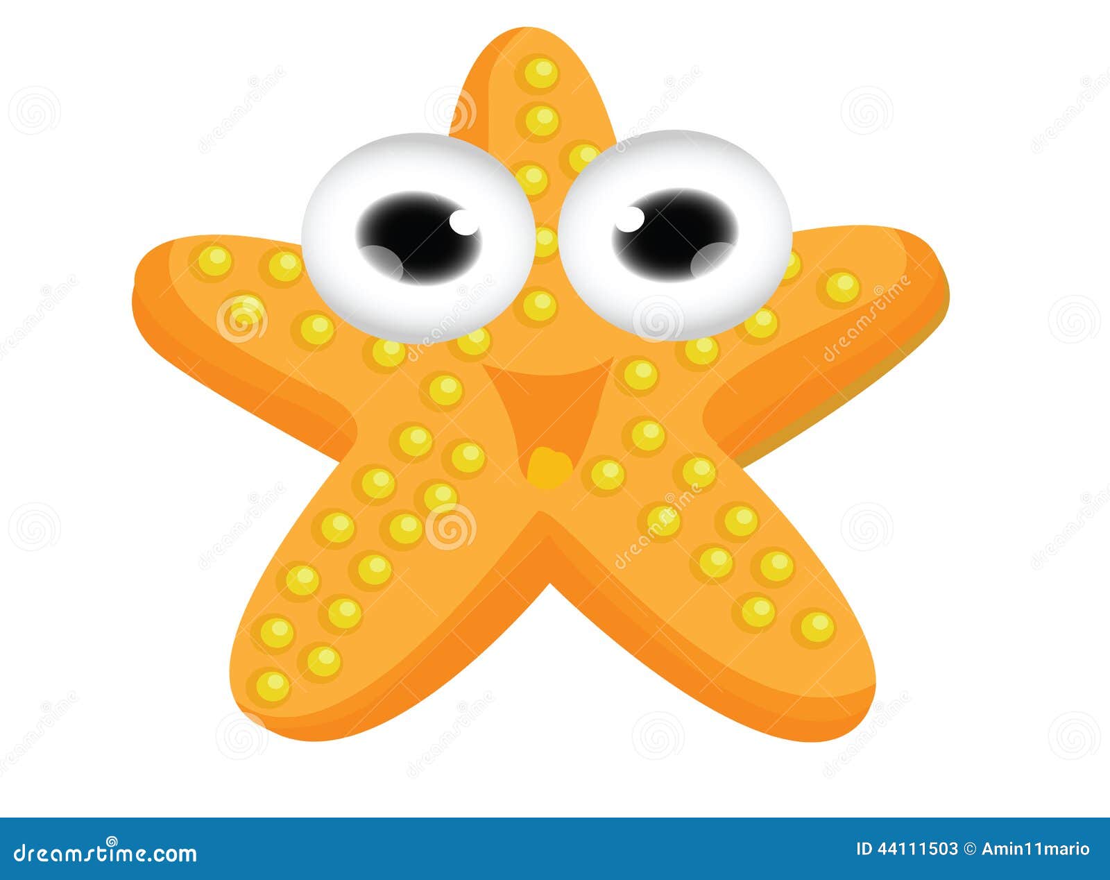 Baby Starfish Cartoon