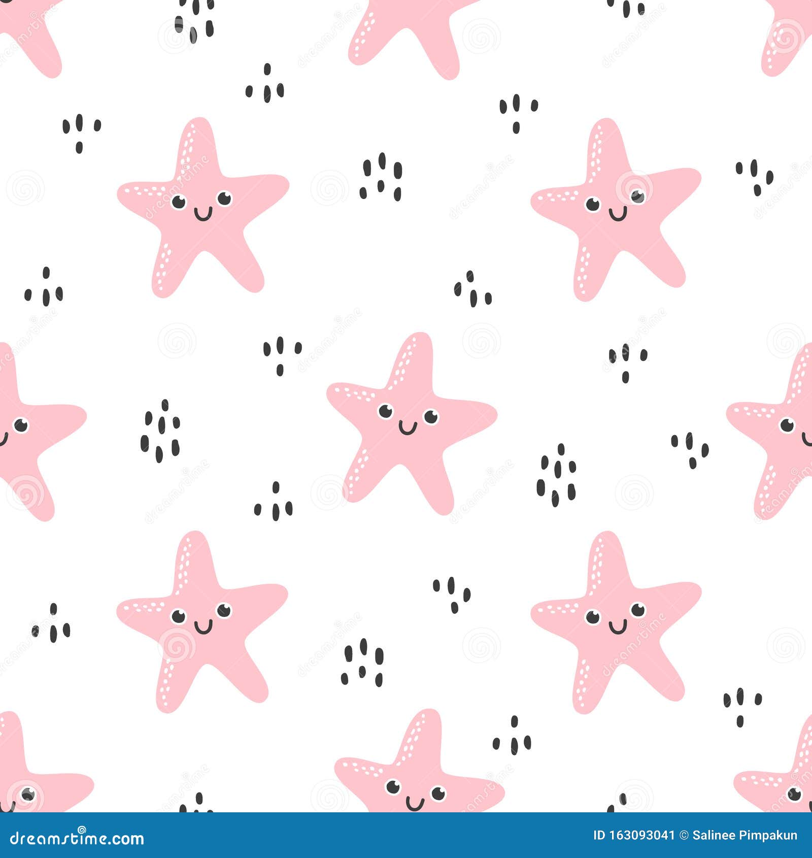 Cute Starfish Clipart Icon Png In Flat Cartoon Vector Design Royalty ...