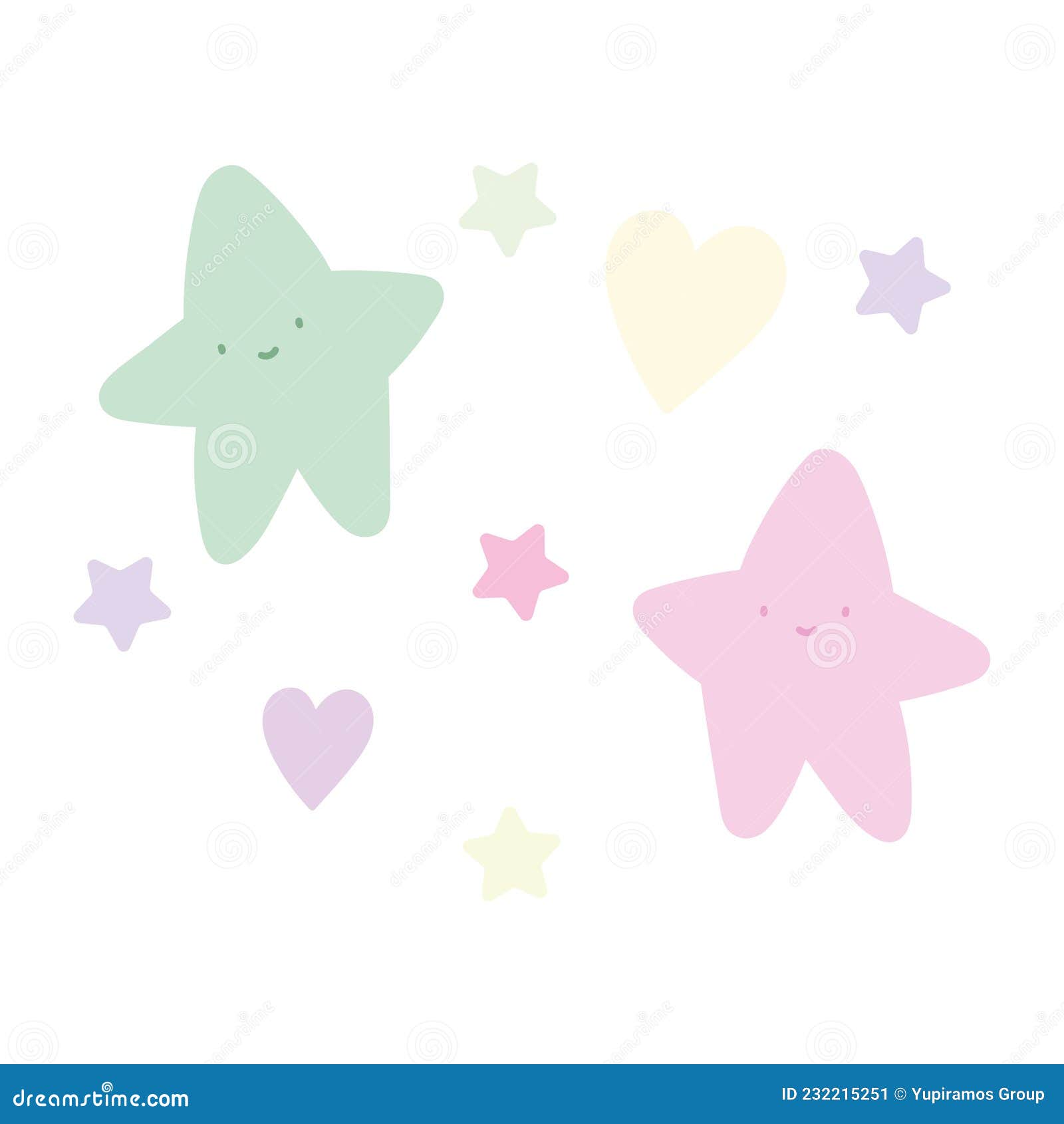 Cute stars decoration stock vector. Illustration of decoration - 232215251