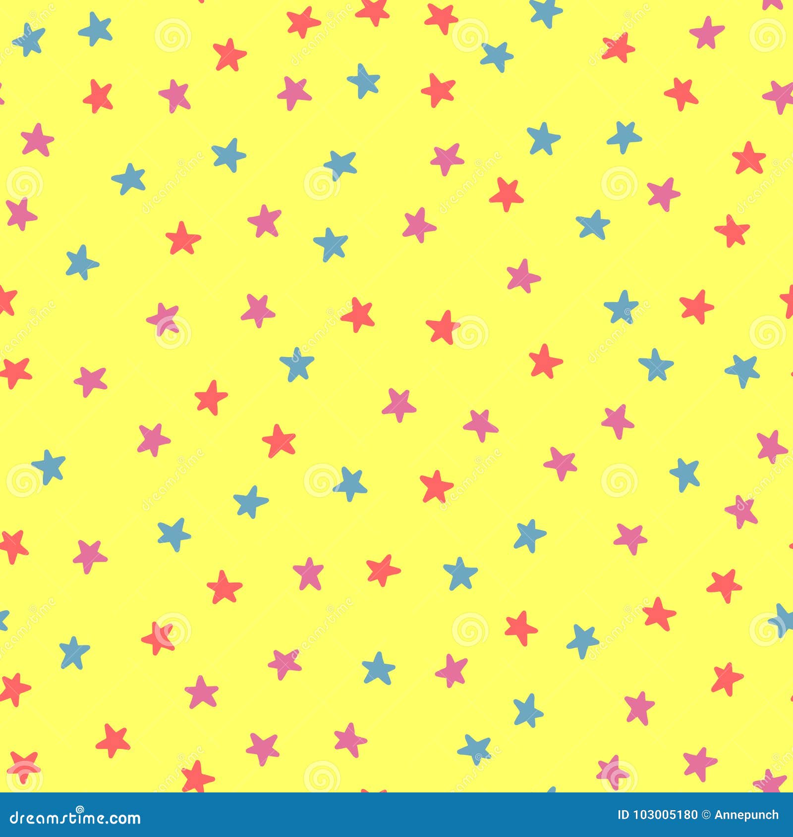 Cute Stars. Festive Seamless Pattern for Children Stock Vector ...