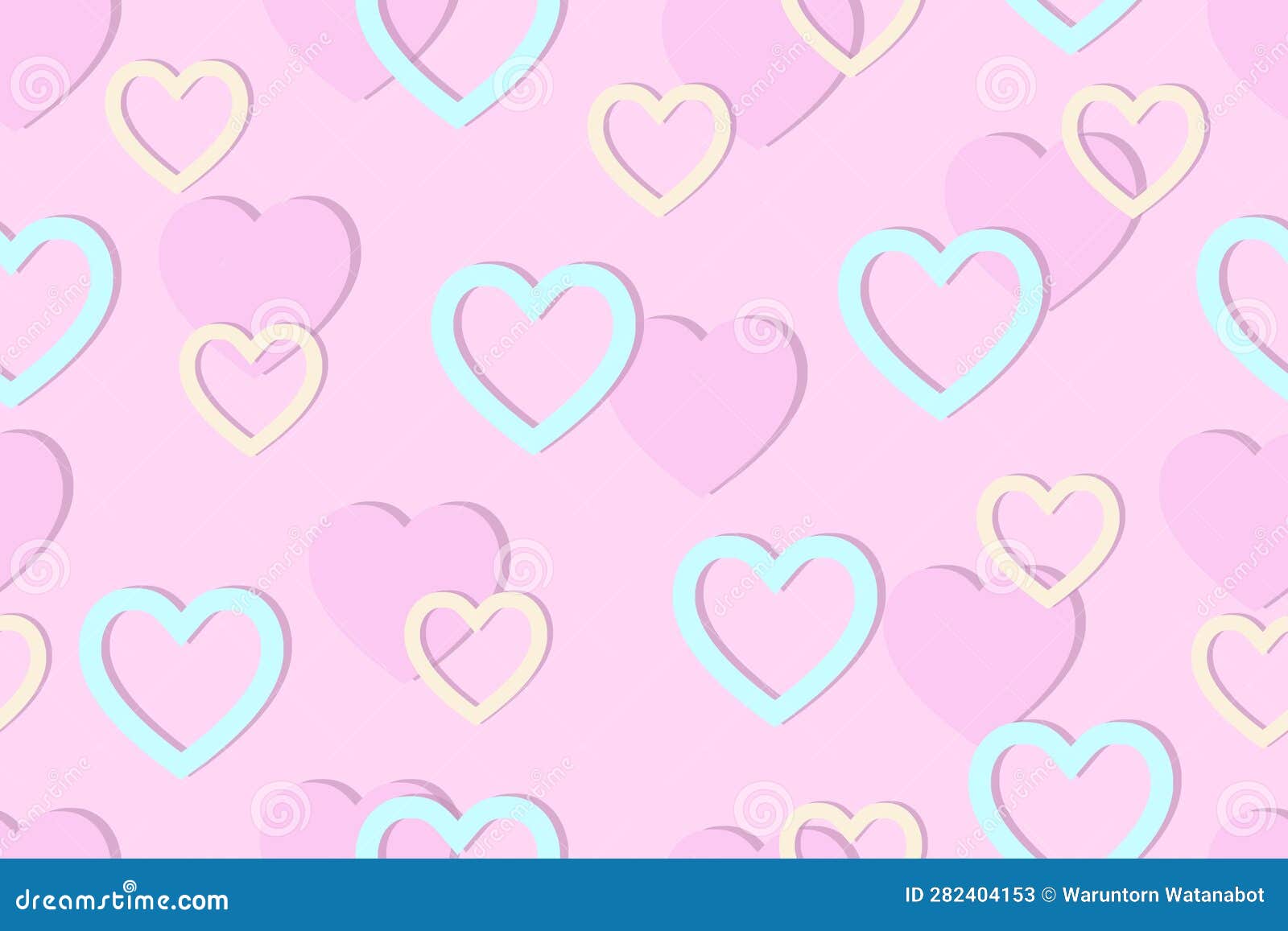 Cute Sticker Heart Paper Texture Pattern Stock Vector - Illustration of ...
