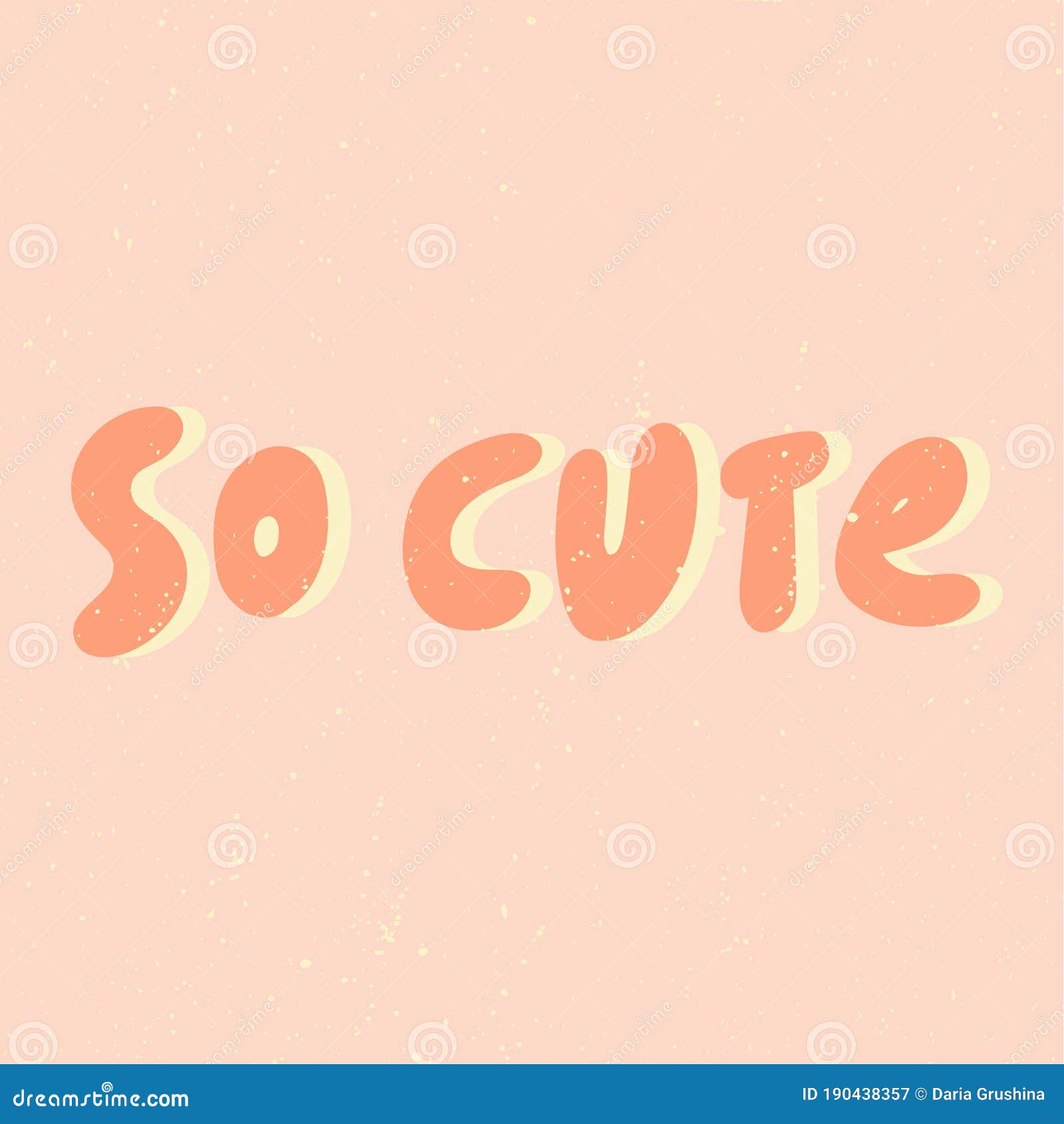 So Cute. Sticker for Social Media Content. Vector Hand Drawn ...