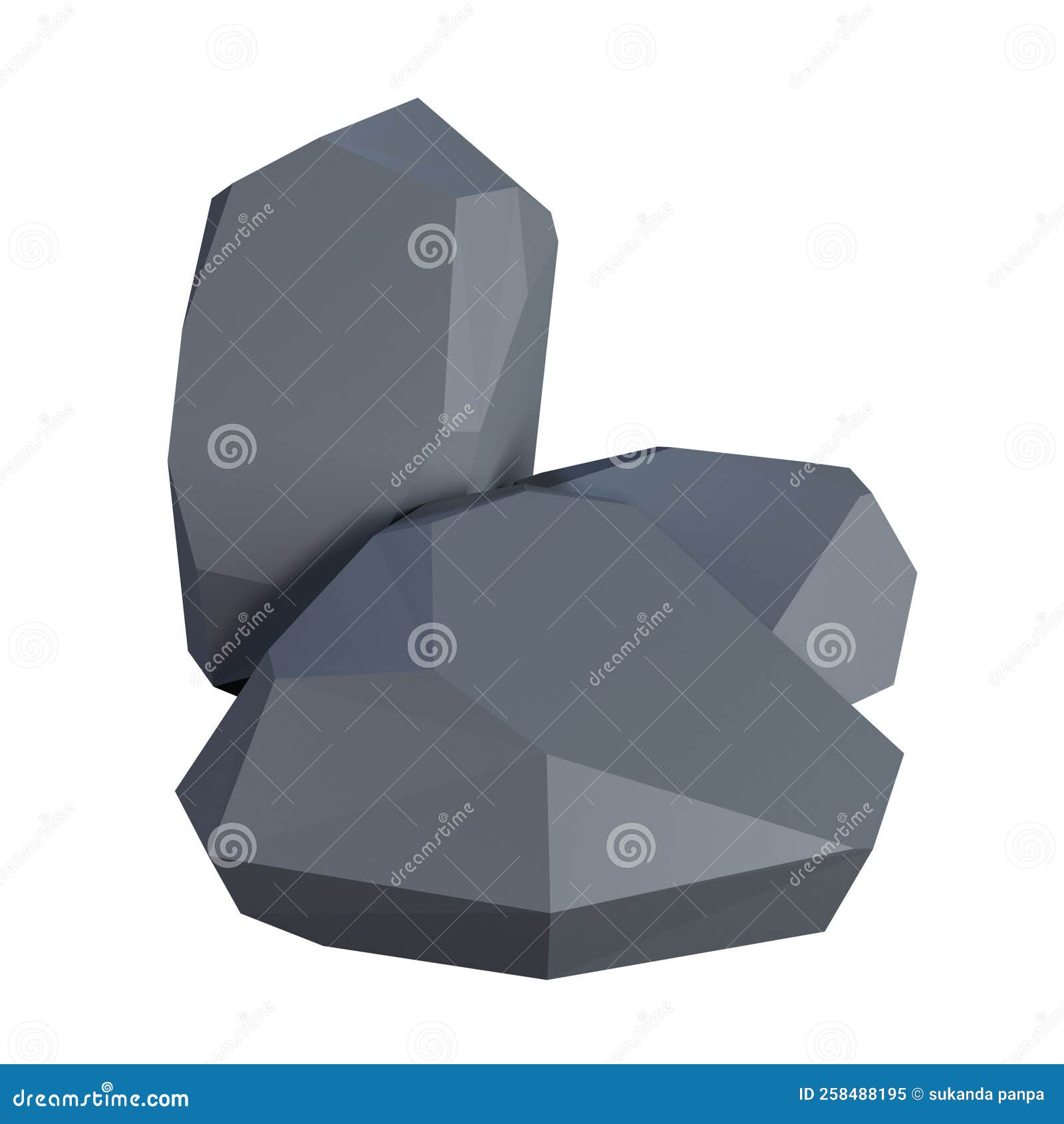 Cute Stone Monster, Smiling Colorful Alien Cartoon Character With Funny ...