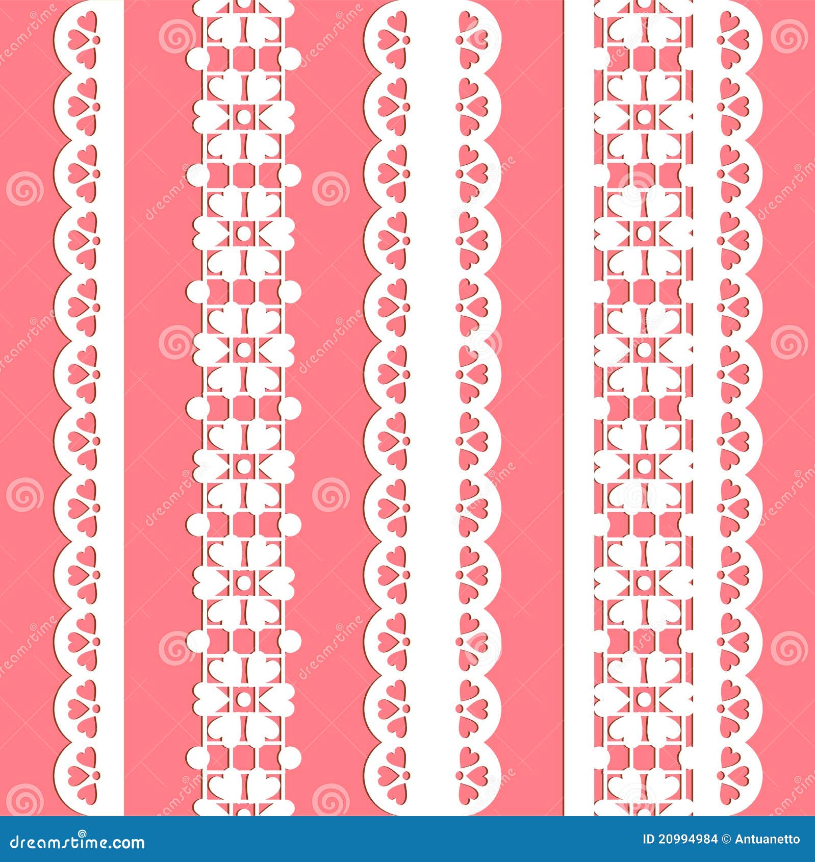 Cute Straight Seamless Lace Set Stock Vector - Illustration of ...