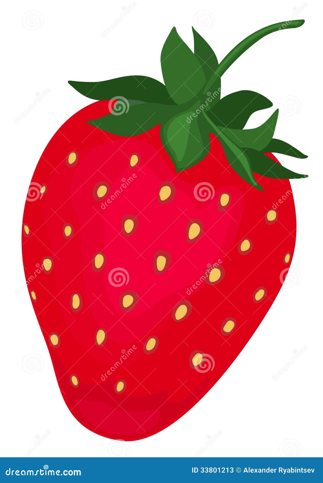 Cute Strawberry Icon Illustration Stock Vector - Illustration of ...