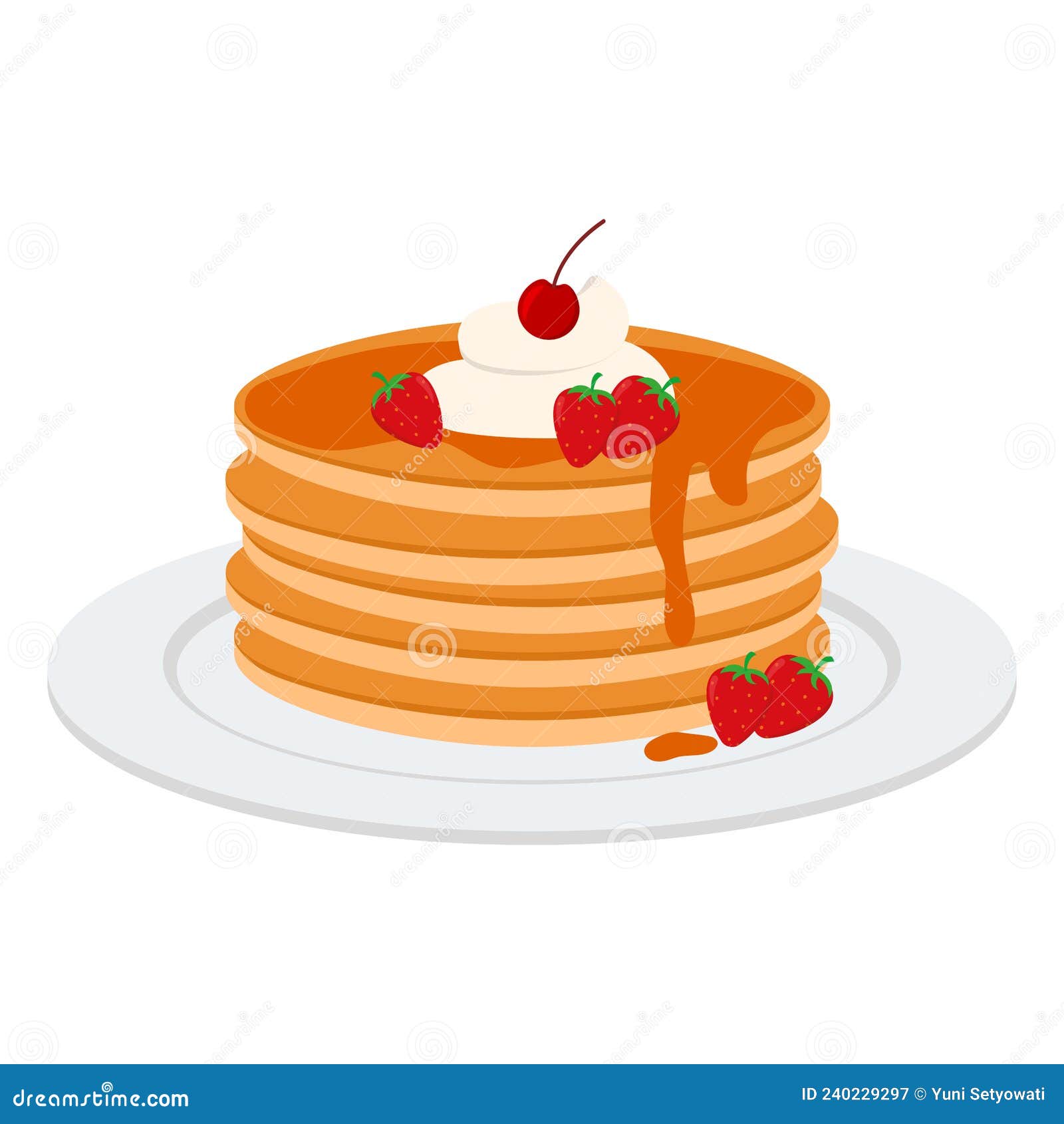 Cute Strawberry Pancake Animated Vector Image for Pancake Day Stock ... Cute Strawberry Pancake Animated Vector Image for Pancake Day Stock ...