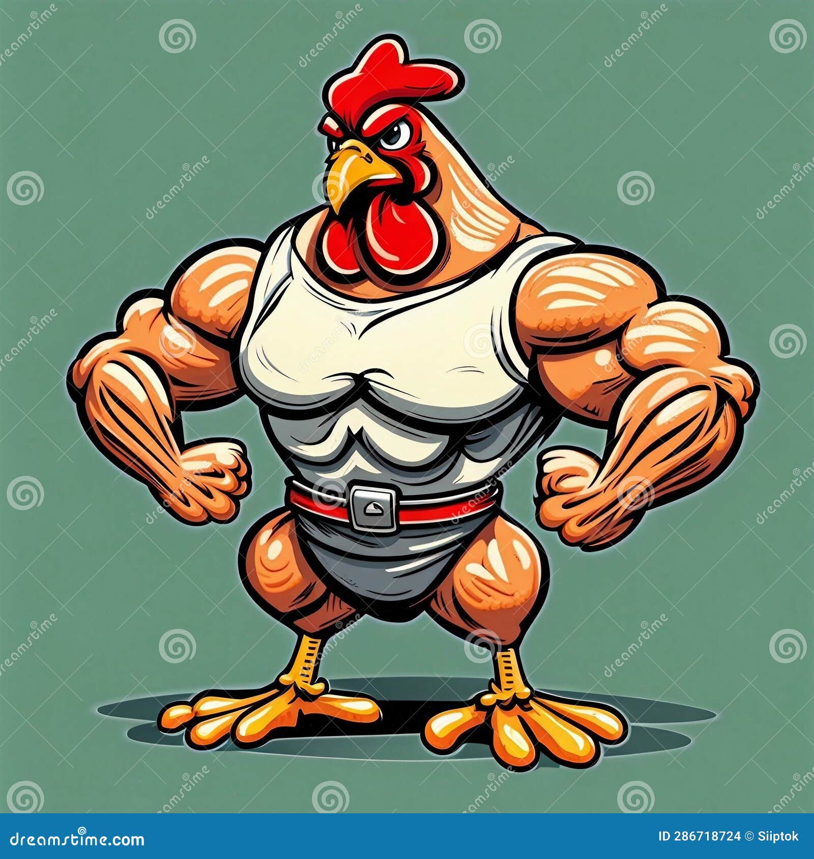 Muscled Bee Mascot Cartoon Vector | CartoonDealer.com #147487689