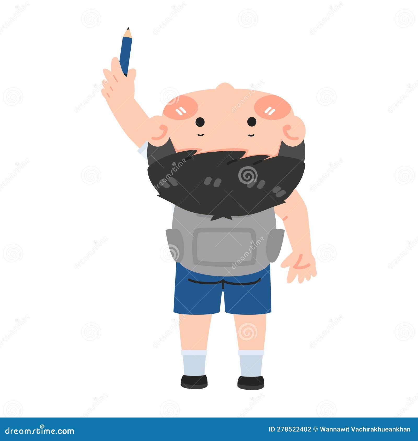 Cute Student Boy Paint Drawings on the Wall Stock Vector - Illustration ...