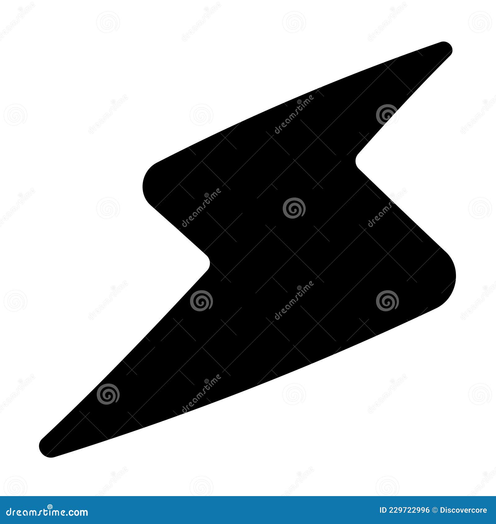 Cute Stylized Electricity Lightning Bolt Stock Vector - Illustration of ...