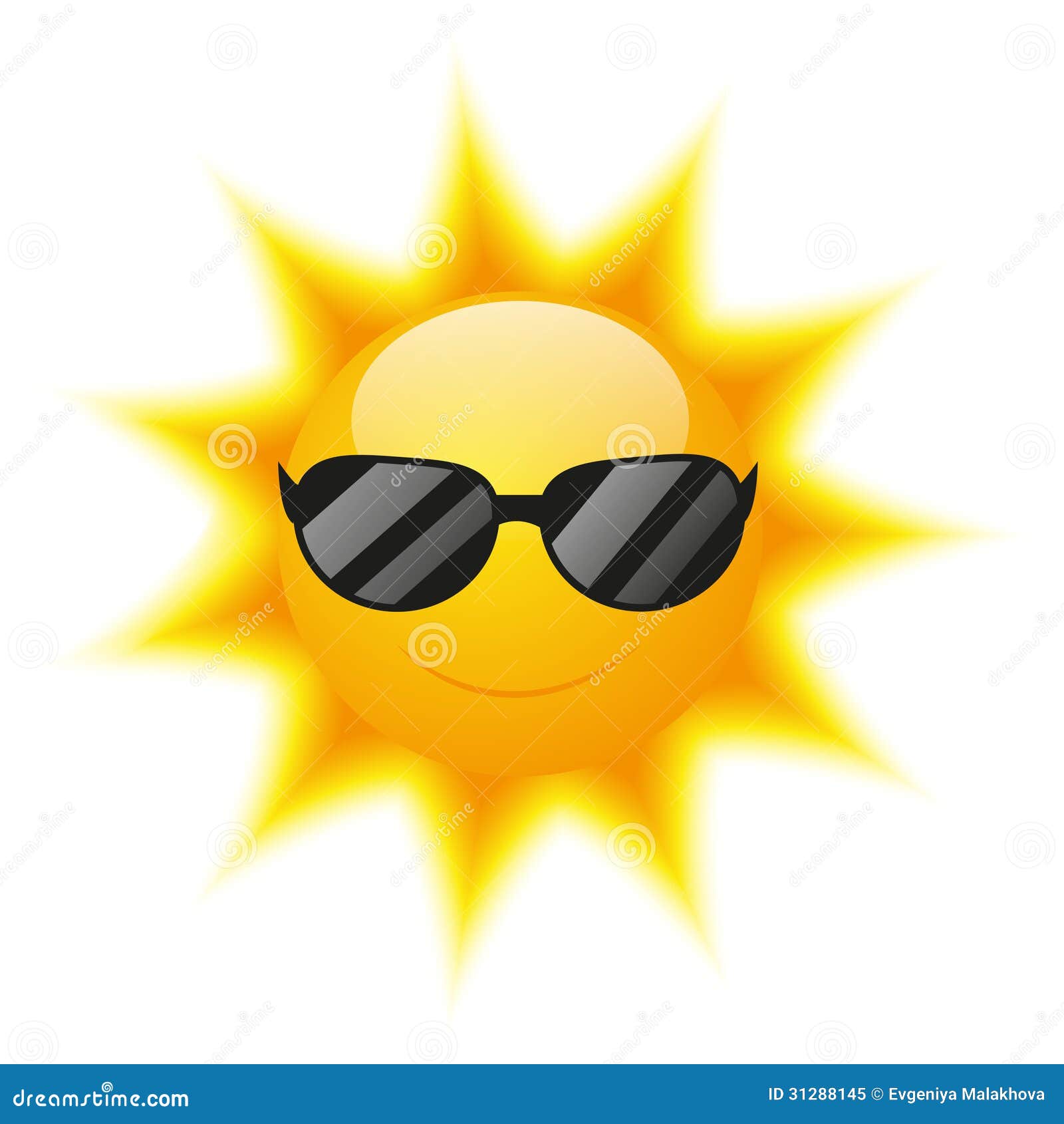 Cute Sun character stock vector. Illustration of nature - 31288145