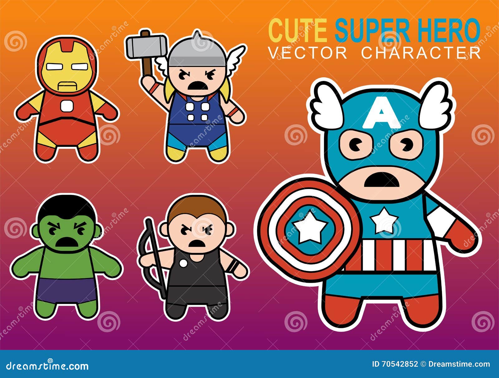 Cute Super Hero stock vector. Illustration of kids, action - 70542852