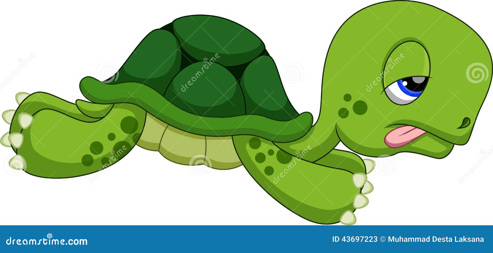 Cute Super Turtle Cartoon Running Stock Illustration - Illustration of ...