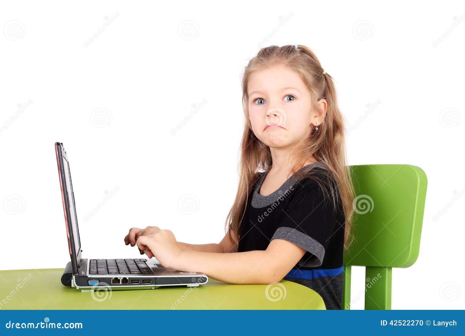 Cute surprised girl stock photo. Image of learning, girl - 42522270