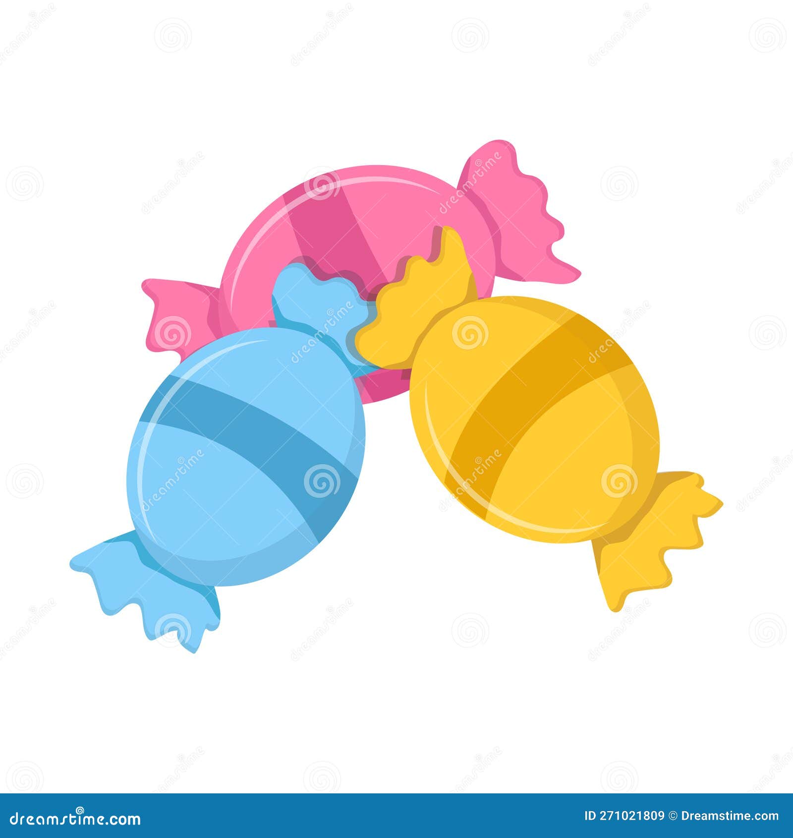Of a cute sweet candy stock vector. Illustration of cute - 271021809